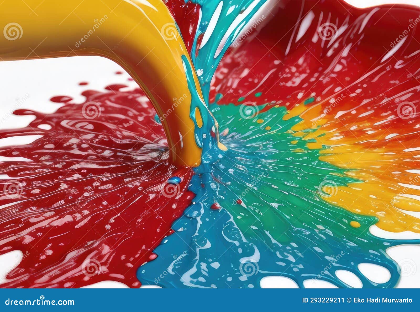 Spectrum of Liquid Splashes: a Multicolor HD Wallpaper Stock ...