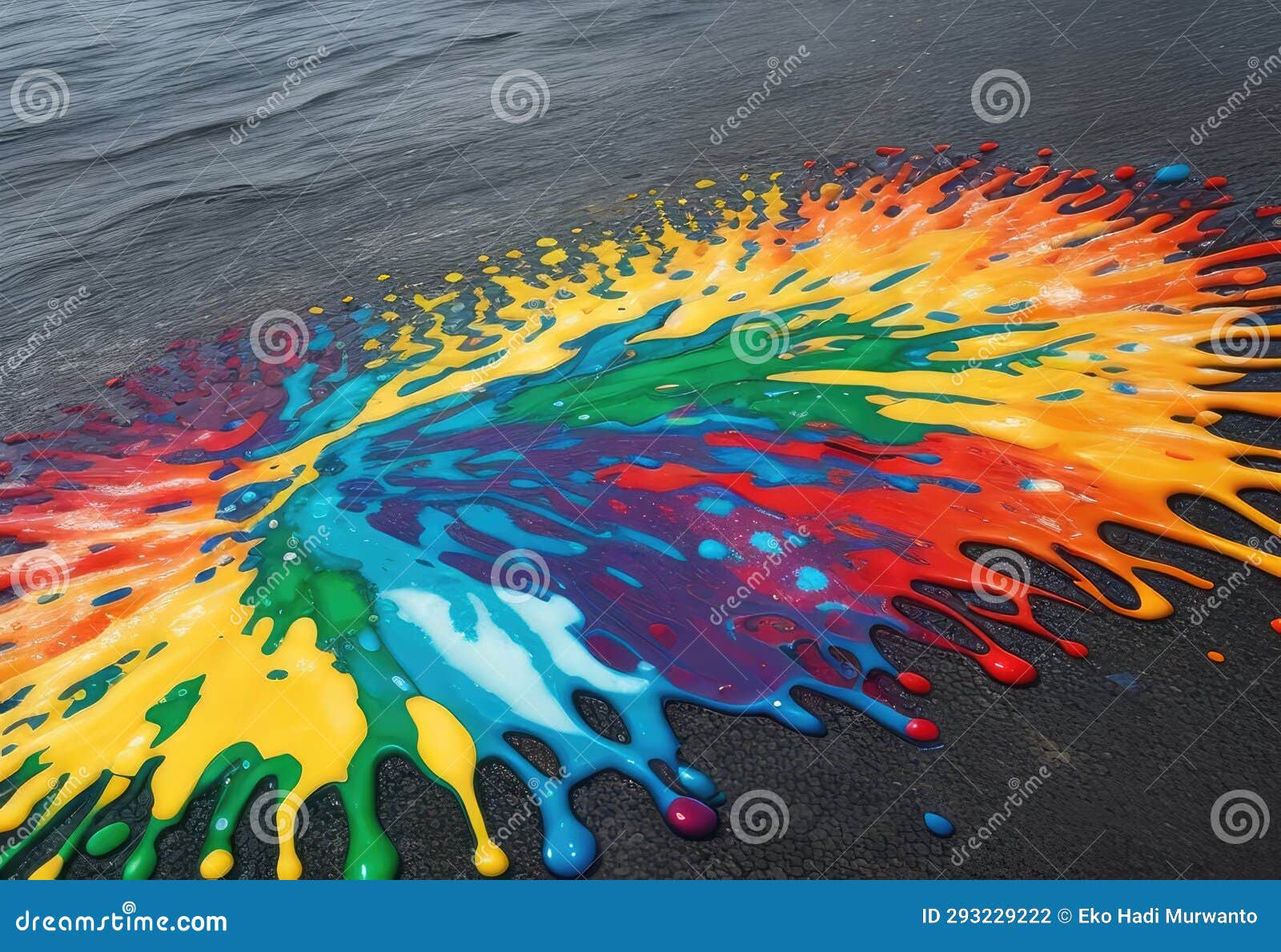 Spectrum of Liquid Splashes: a Multicolor HD Wallpaper Stock ...