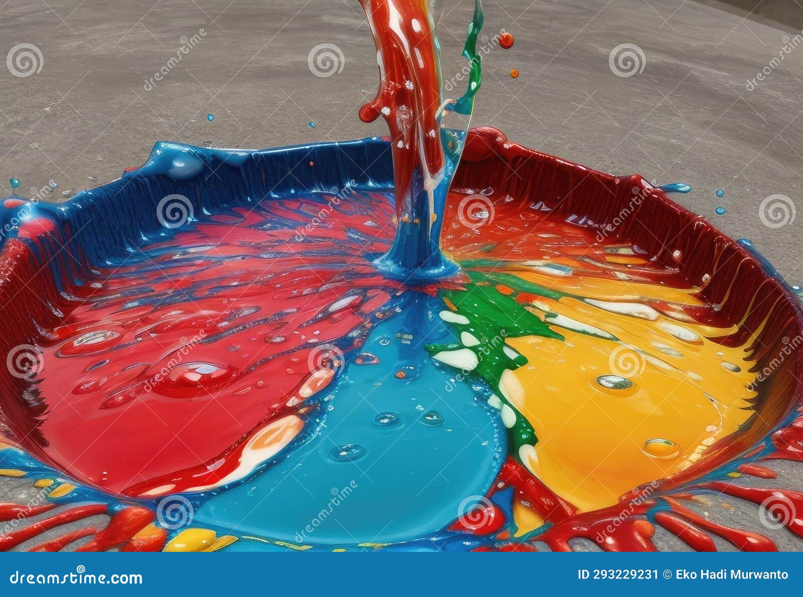 Spectrum of Liquid Splashes: a Multicolor HD Wallpaper Stock ...