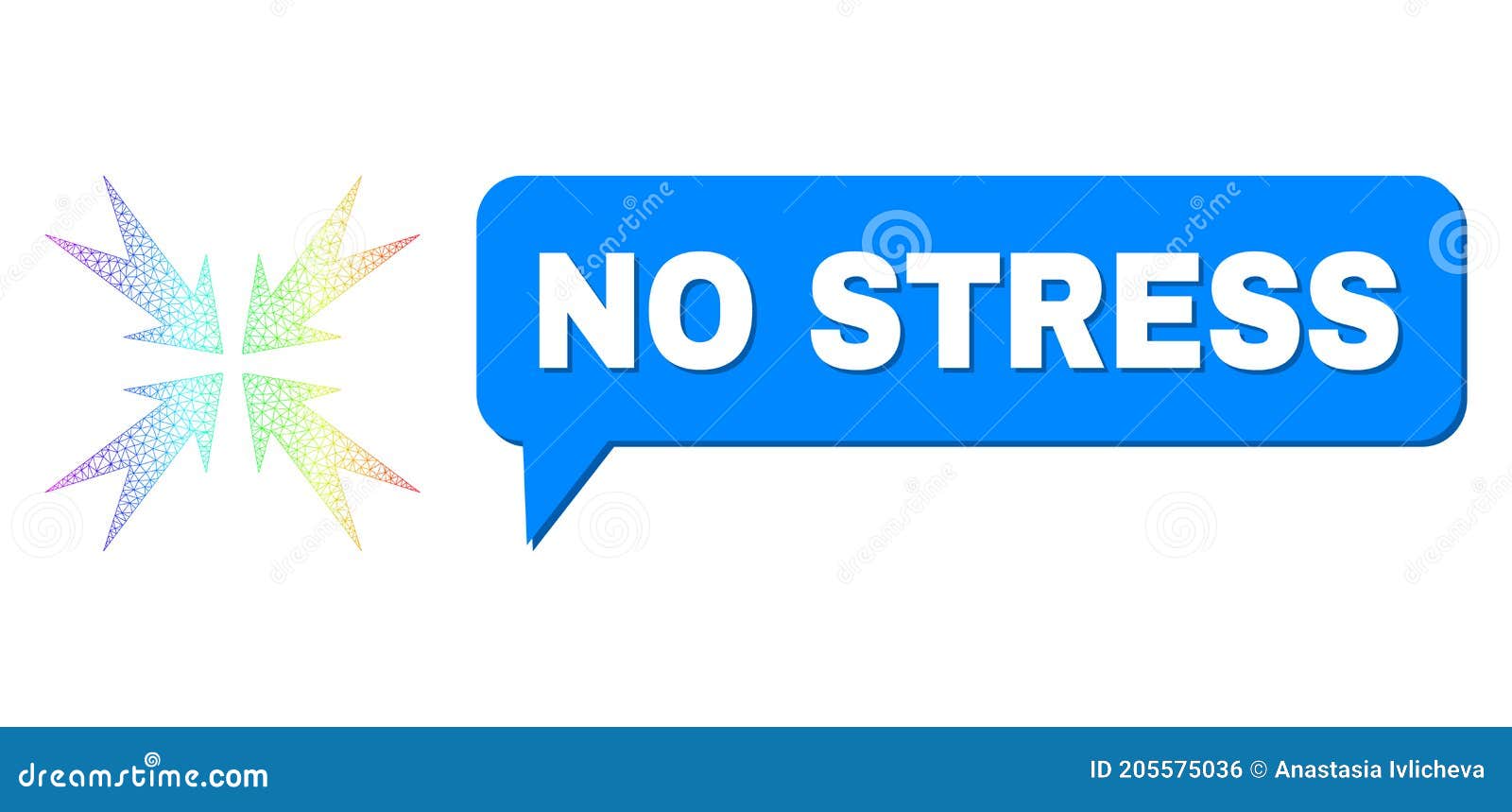 Spectrum Mesh Gradient Compression Arrows Icon and No Stress Chat Cloud ...