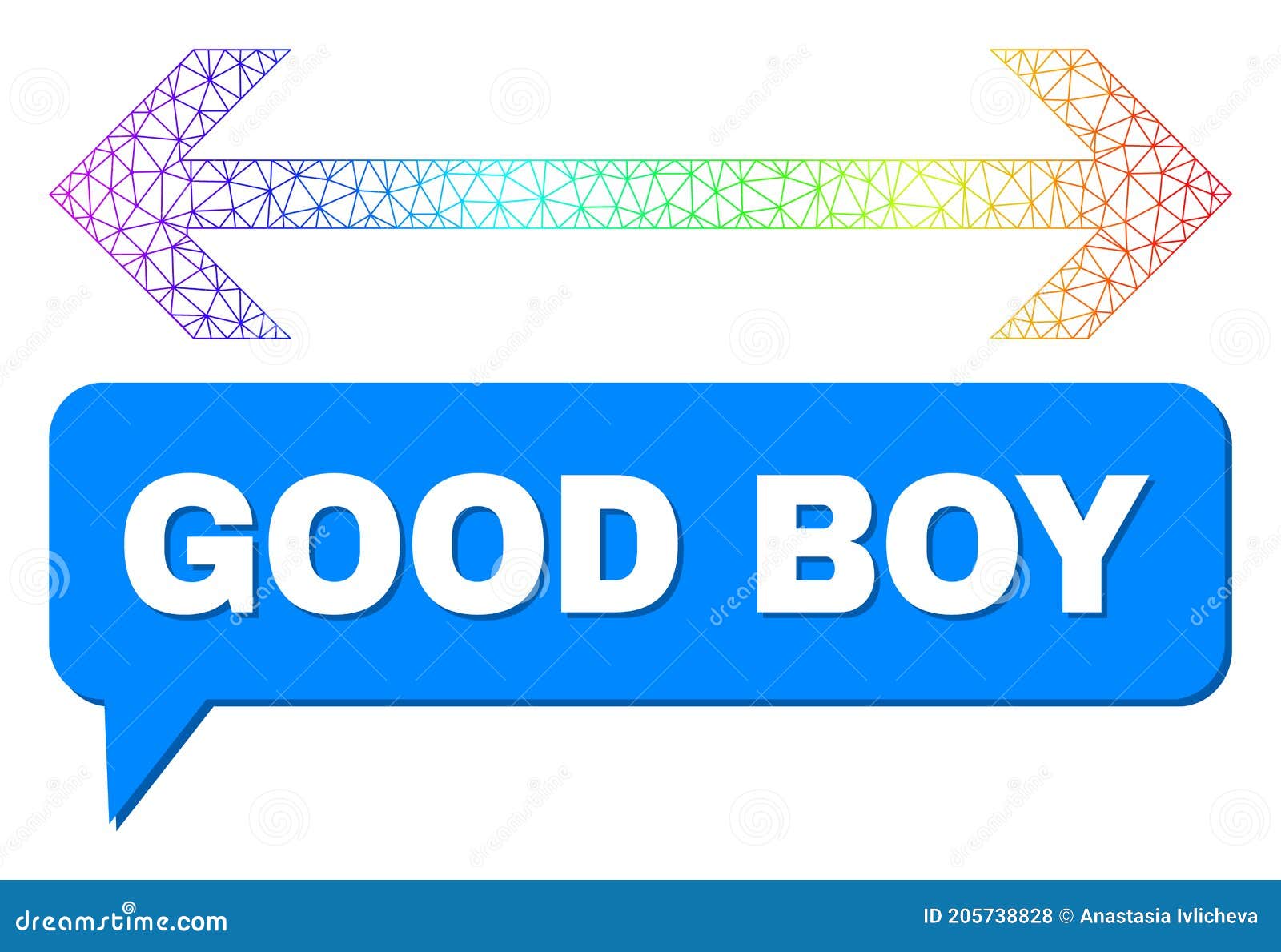 Spectrum Mesh Gradient Horizontal Flip Icon and Good Boy Conversation ...