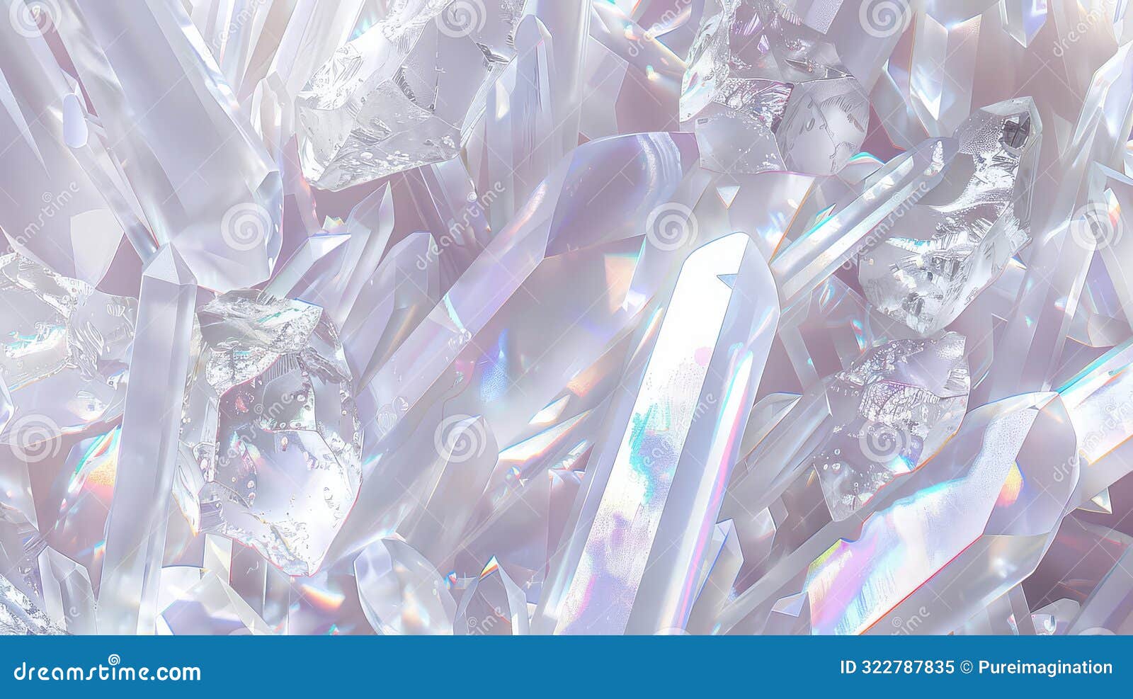 Spectrum Mesmerizes through Fractured Crystal Refraction Stock ...