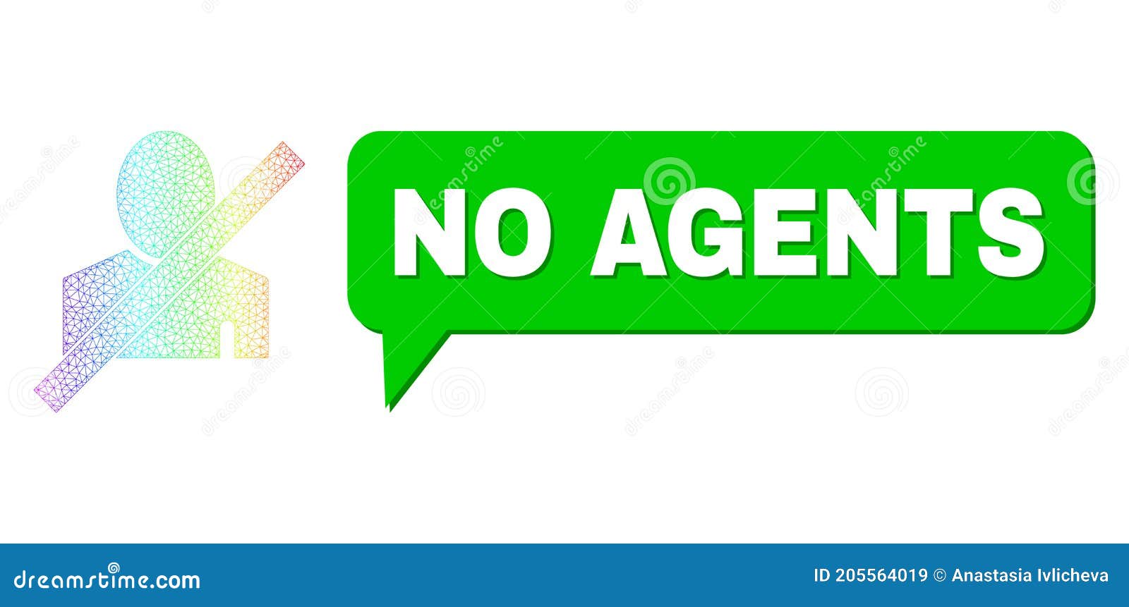 Spectrum Network Gradient Blacklisted Man Icon and No Agents Message ...