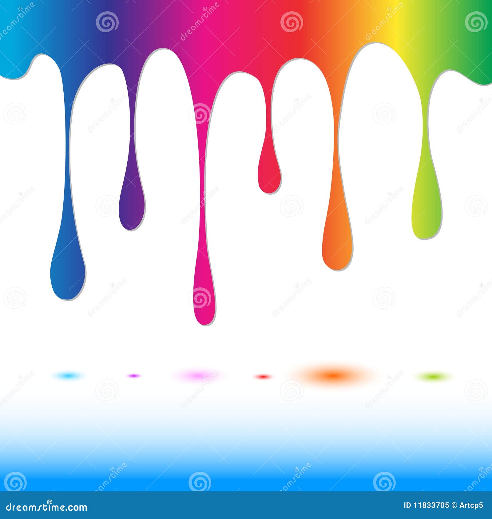 Spectrum paint stock vector. Illustration of blue, orange - 11833705