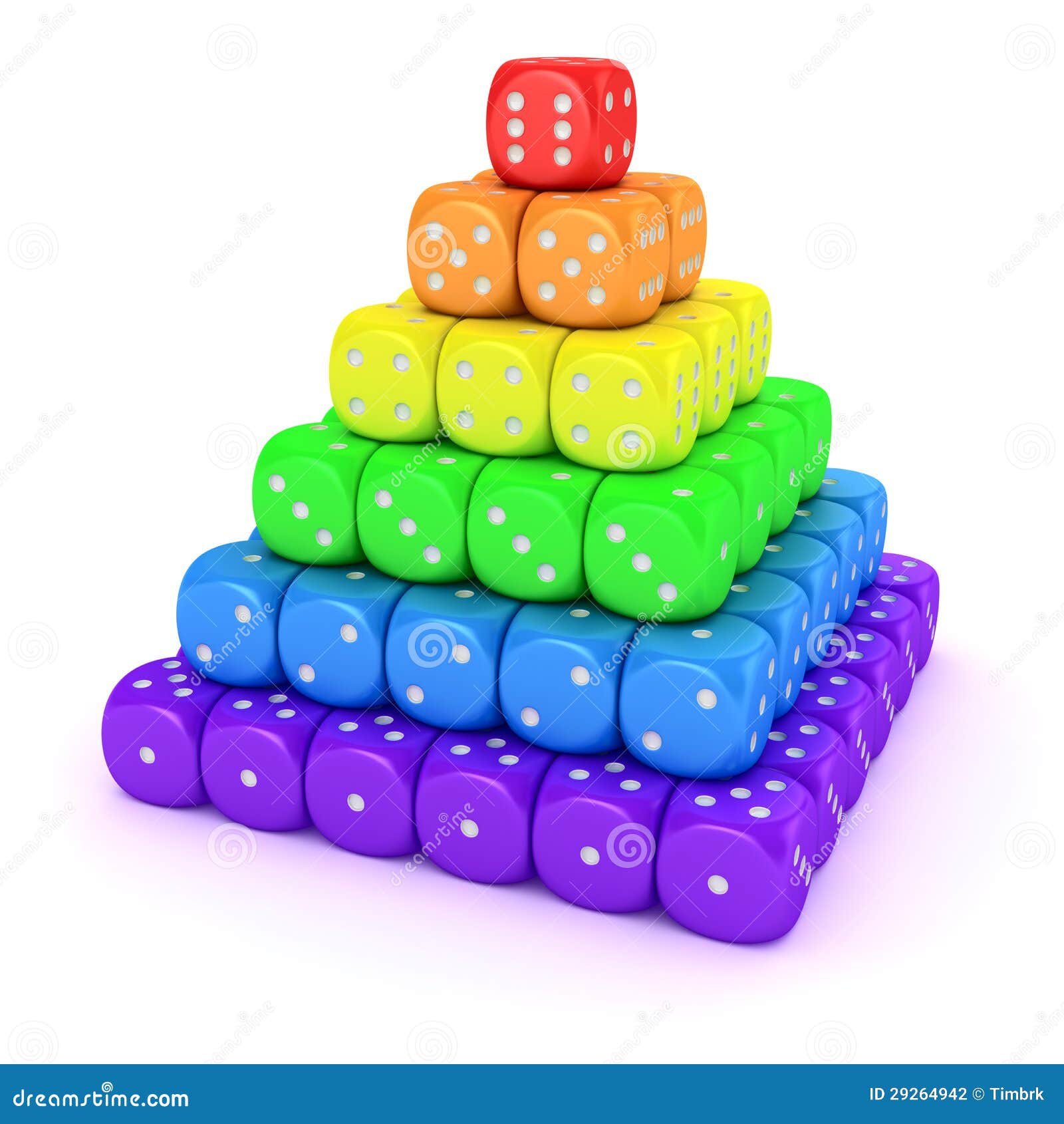 Pyramid Of Dice Royalty-Free Stock Photo | CartoonDealer.com #4889877