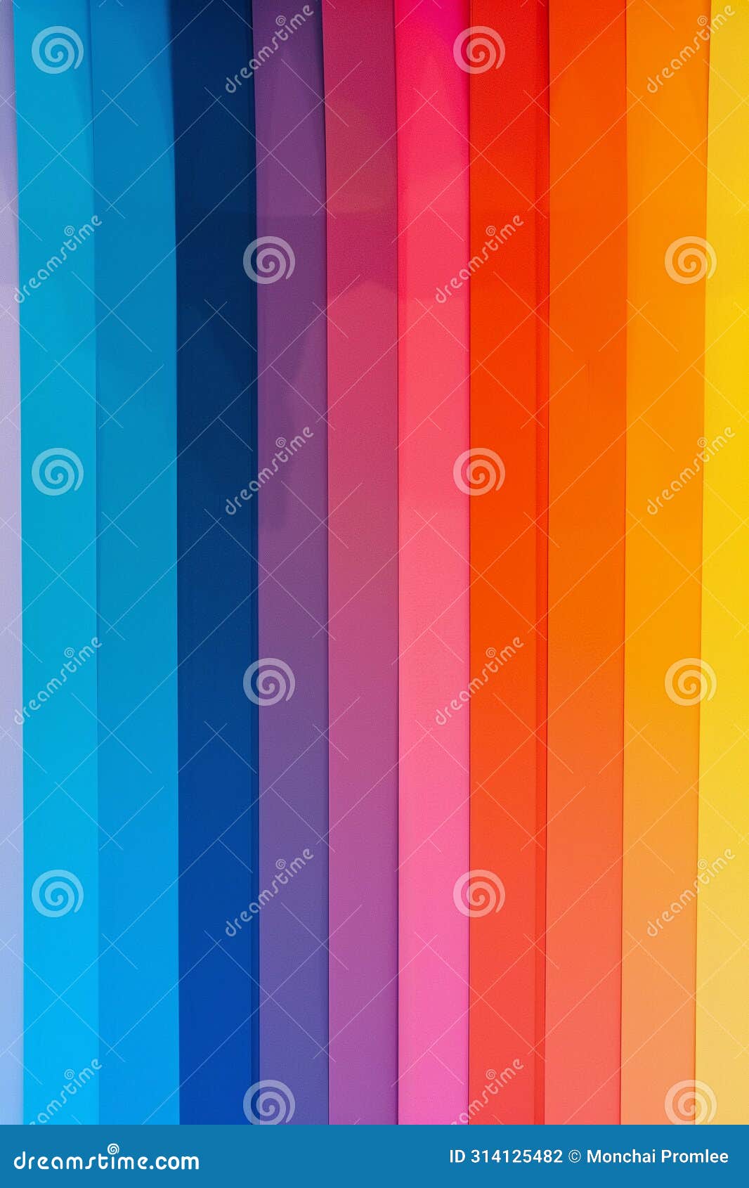 A Spectrum of Sharp Hues Stretches Across a Uniform Gradient Background ...