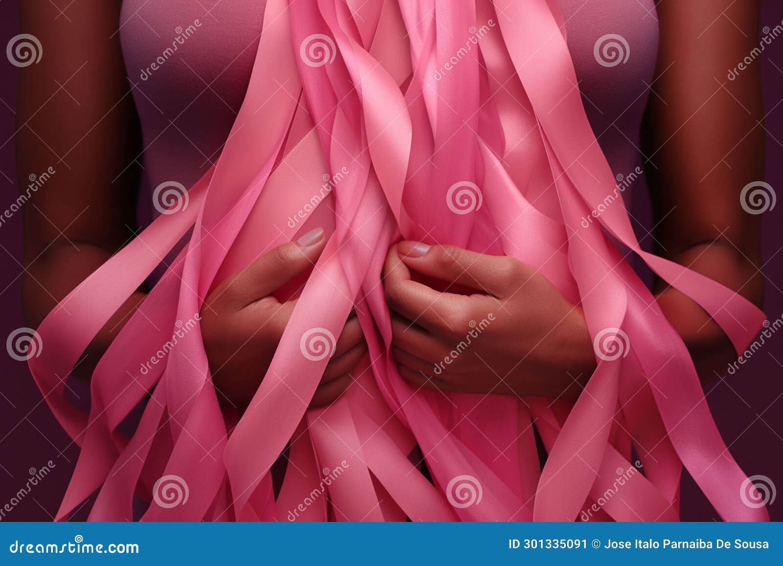 Spectrum of Support Hands of Various Skin Tones Stock Illustration ...