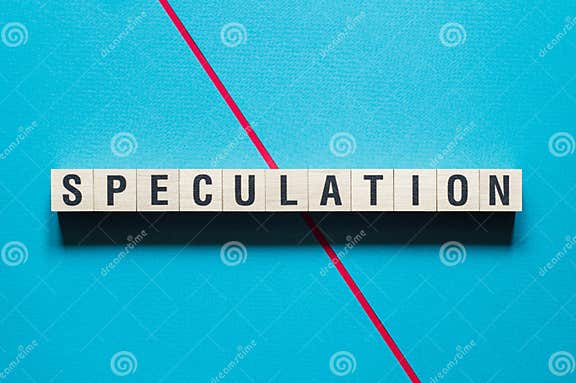 Speculation Word Concept on Cubes Stock Photo - Image of lucky, concept ...