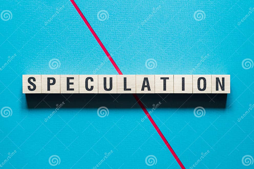 Speculation Word Concept on Cubes Stock Photo - Image of lucky, concept ...