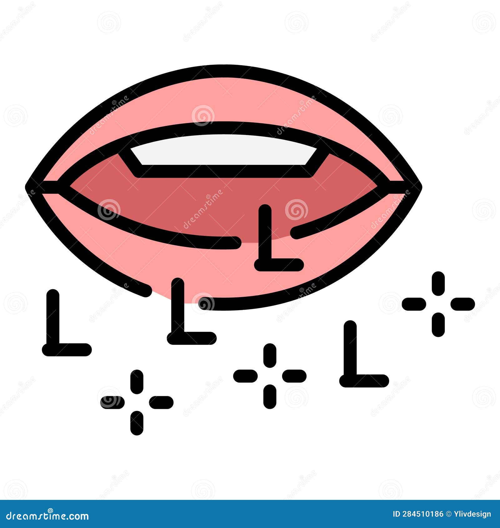 Speech Animation Icon Vector Flat Stock Illustration - Illustration of ...