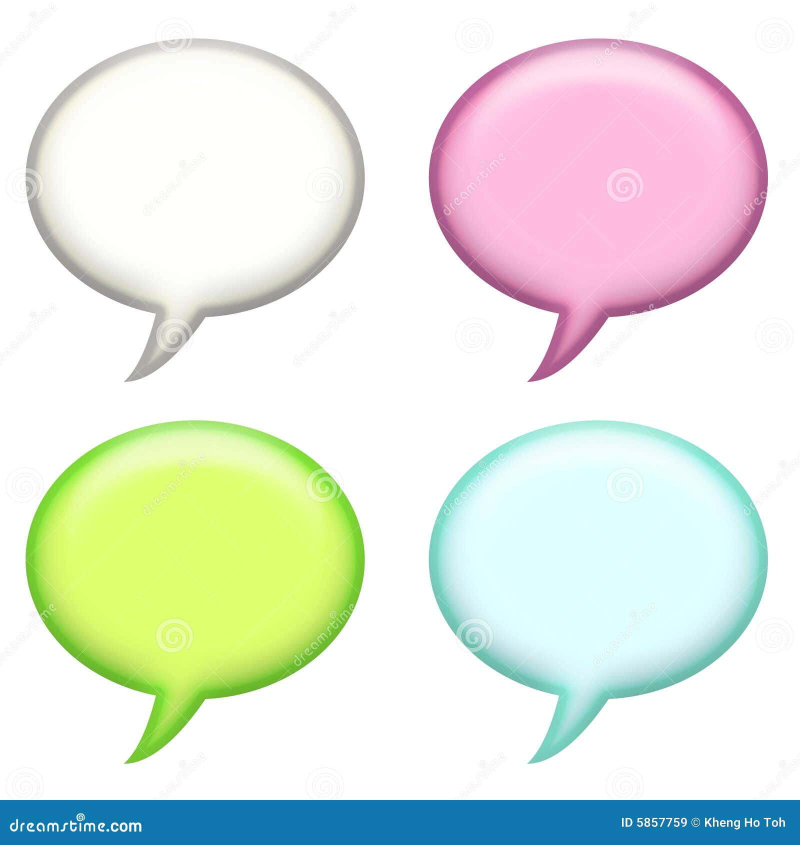 Speech Announcement Bubbles Stock Illustration - Illustration of comic ...
