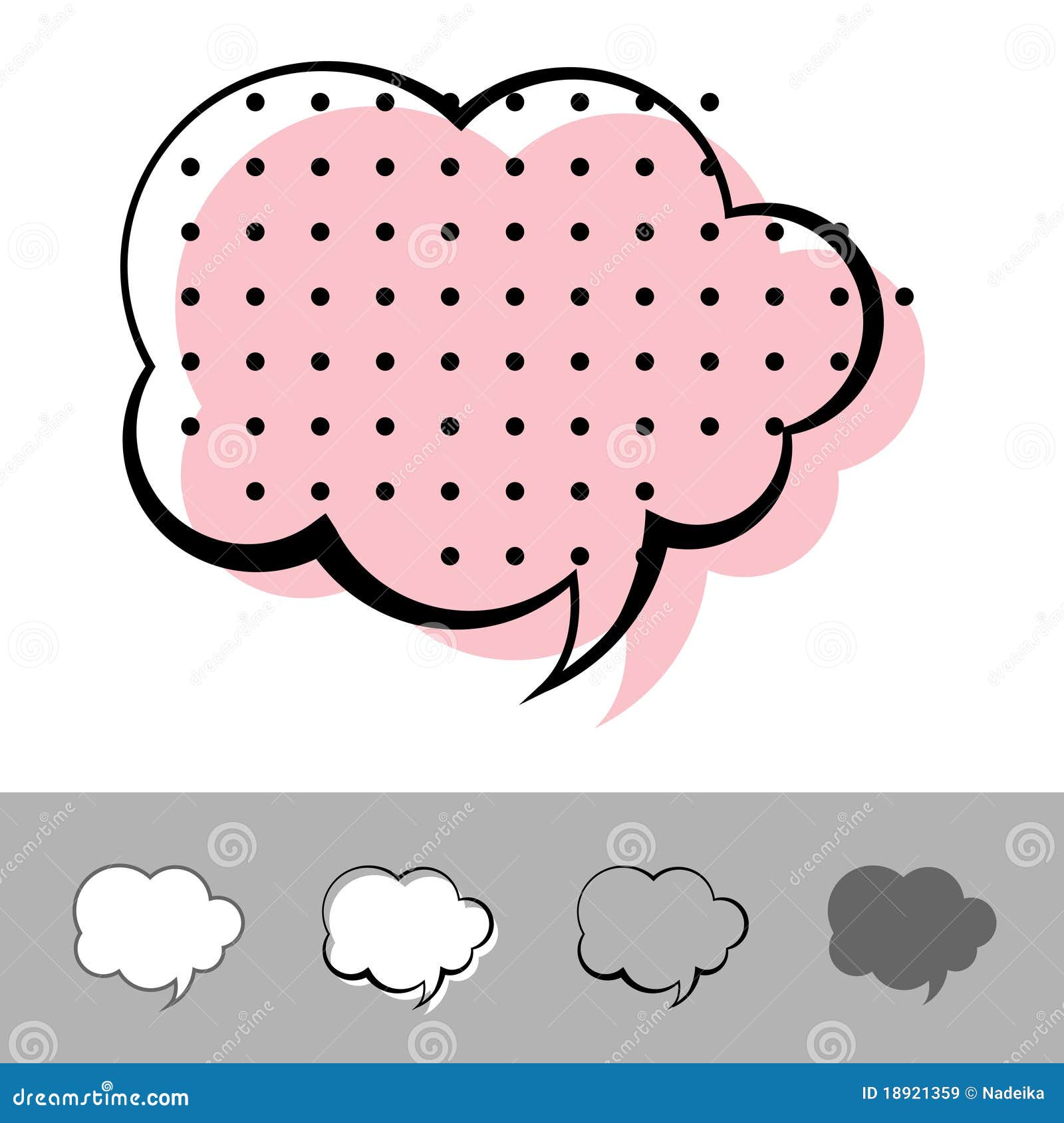 Speech balloon stock vector. Illustration of idea, concept - 18921359