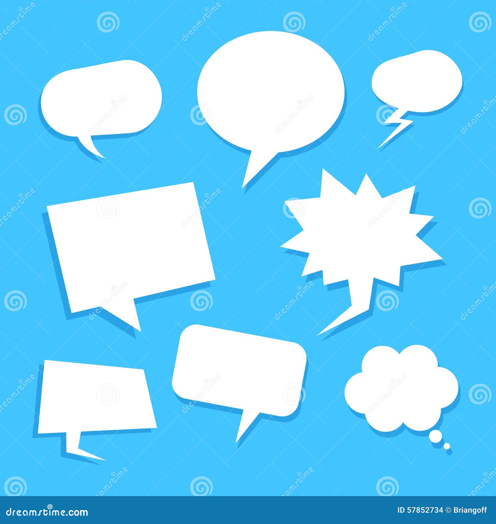 Speech balloon stock vector. Illustration of white, conversation - 57852734