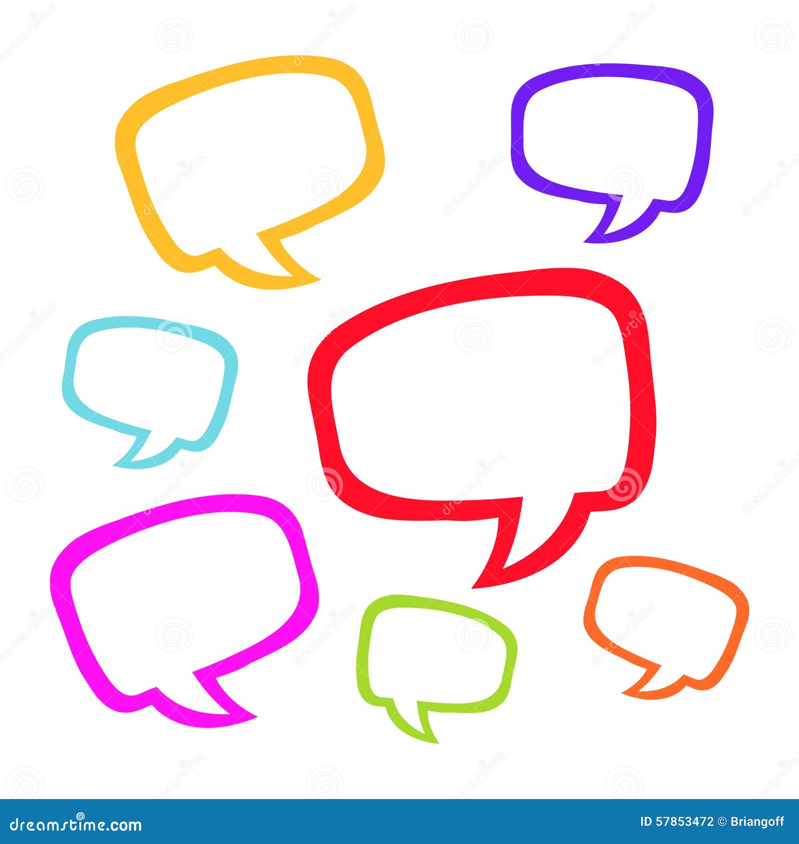 Speech balloon stock vector. Illustration of element - 57853472