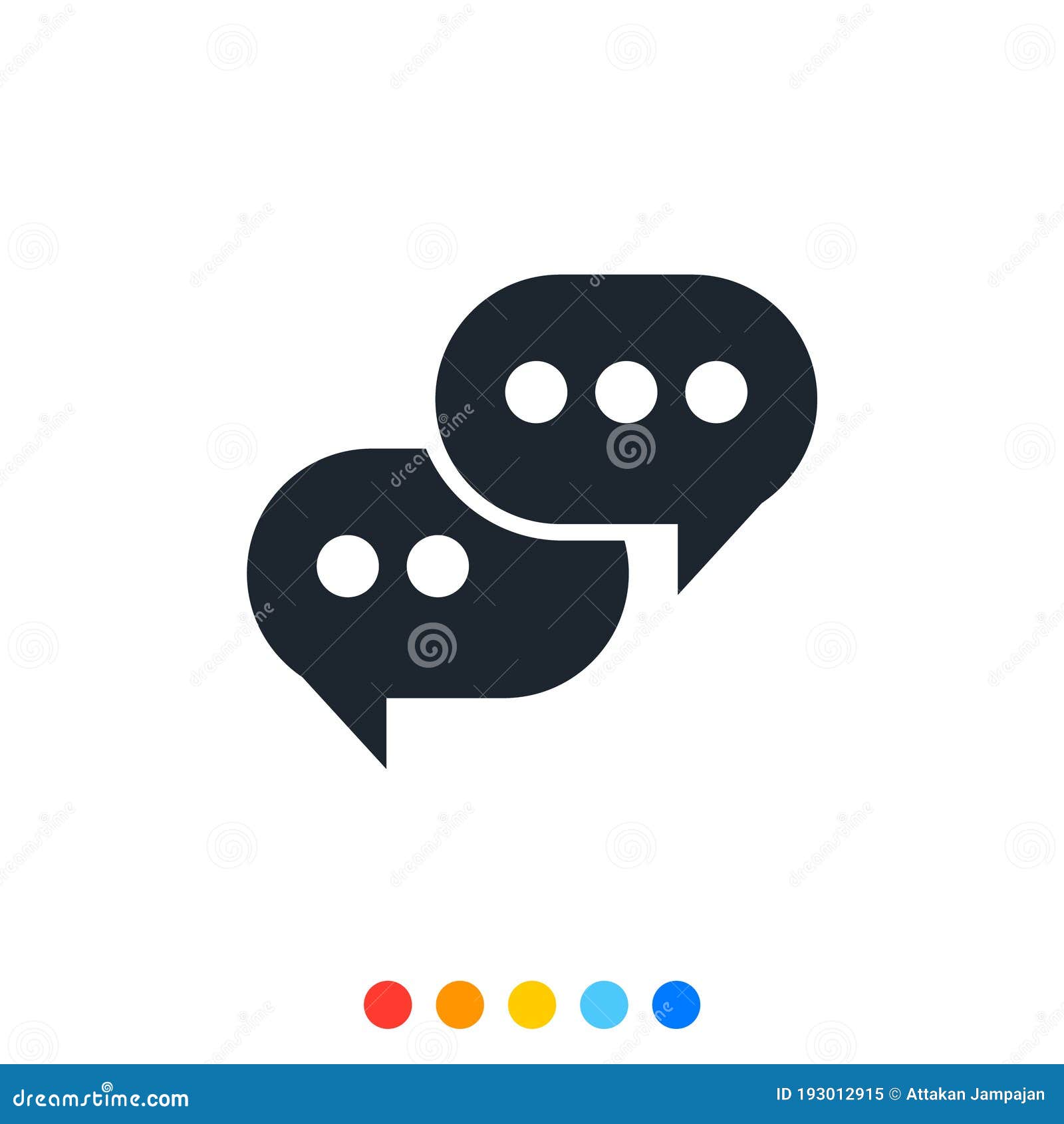 Speech Balloon Icon,Communication Icon,Vector and Illustration Stock ...