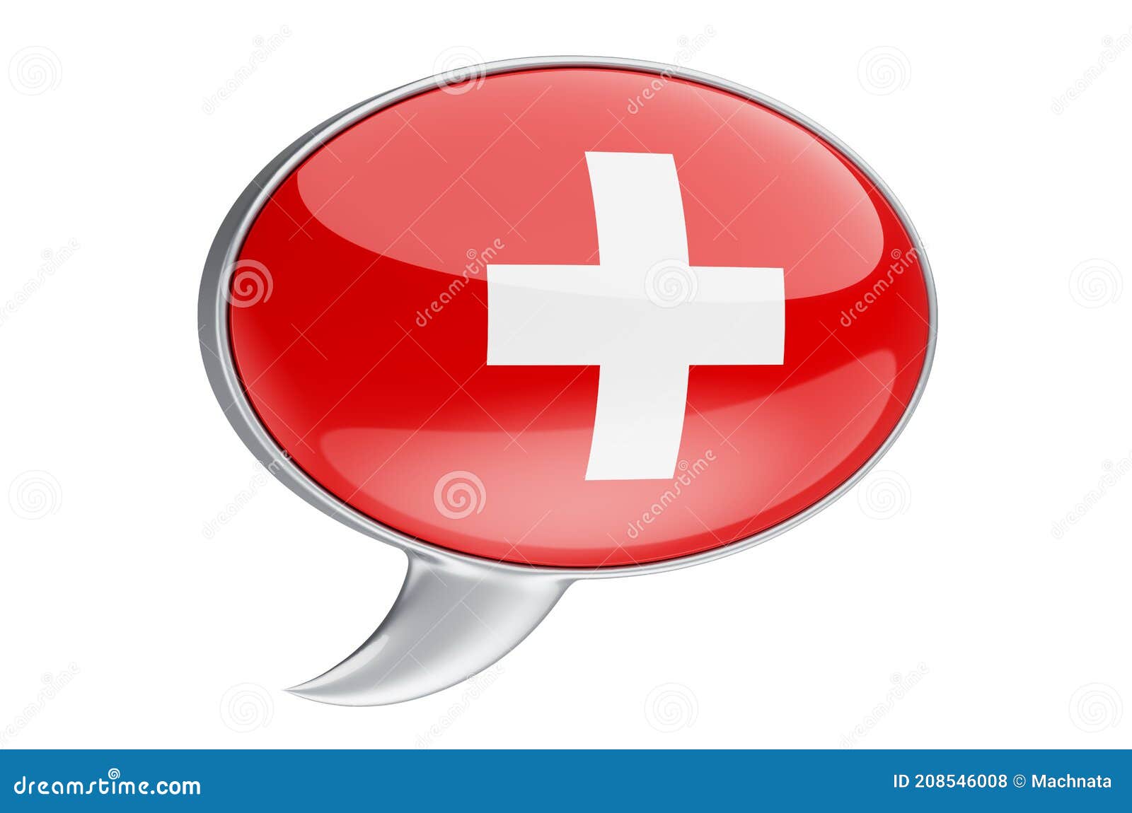 Hot Air Balloon With Swiss Flag And Graduation Cap Royalty-Free Stock ...