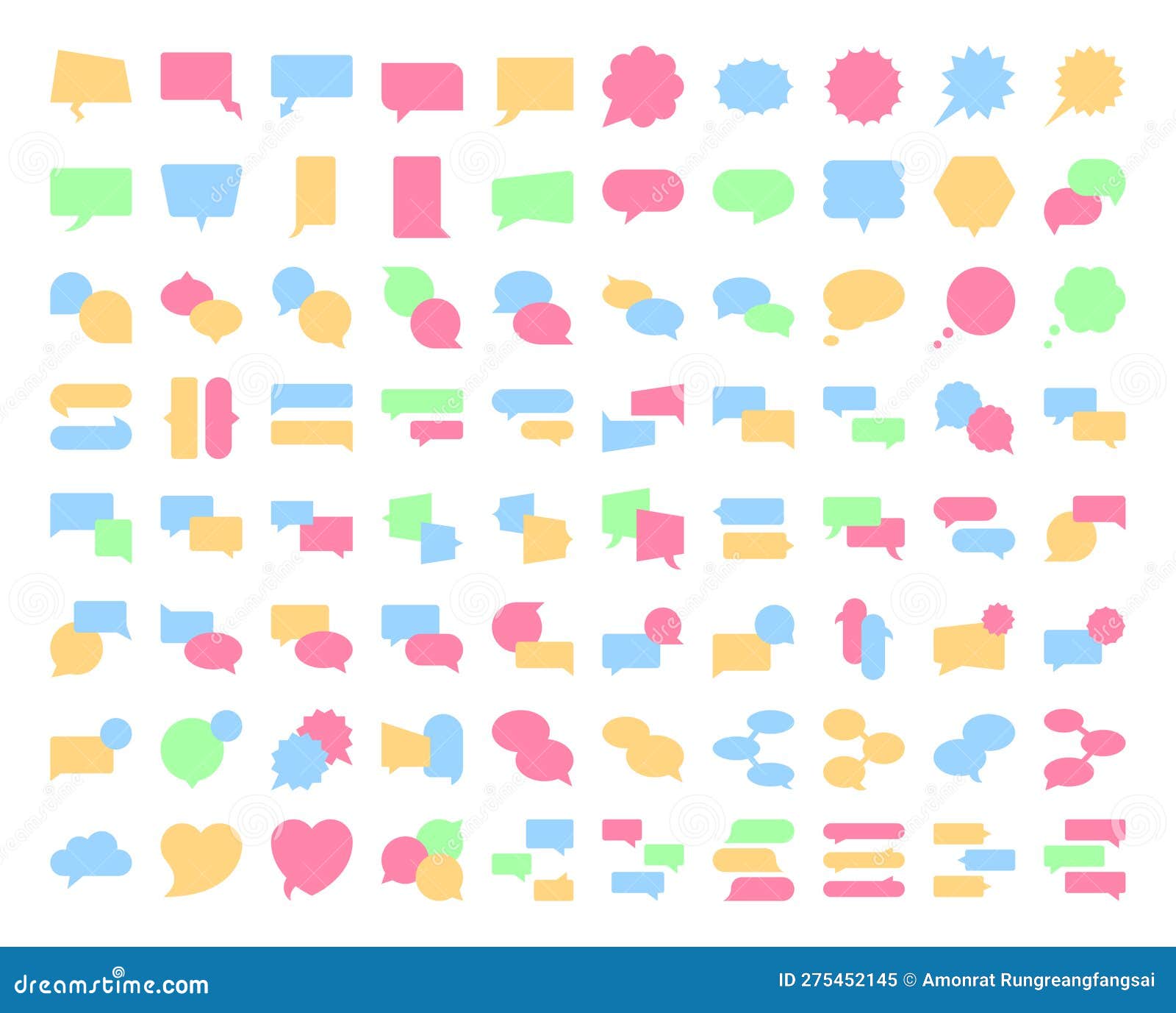 Speech Balloons Set, Flat Style Vector Illustration Stock Vector ... Speech Balloons Set, Flat Style Vector Illustration Stock Vector ...
