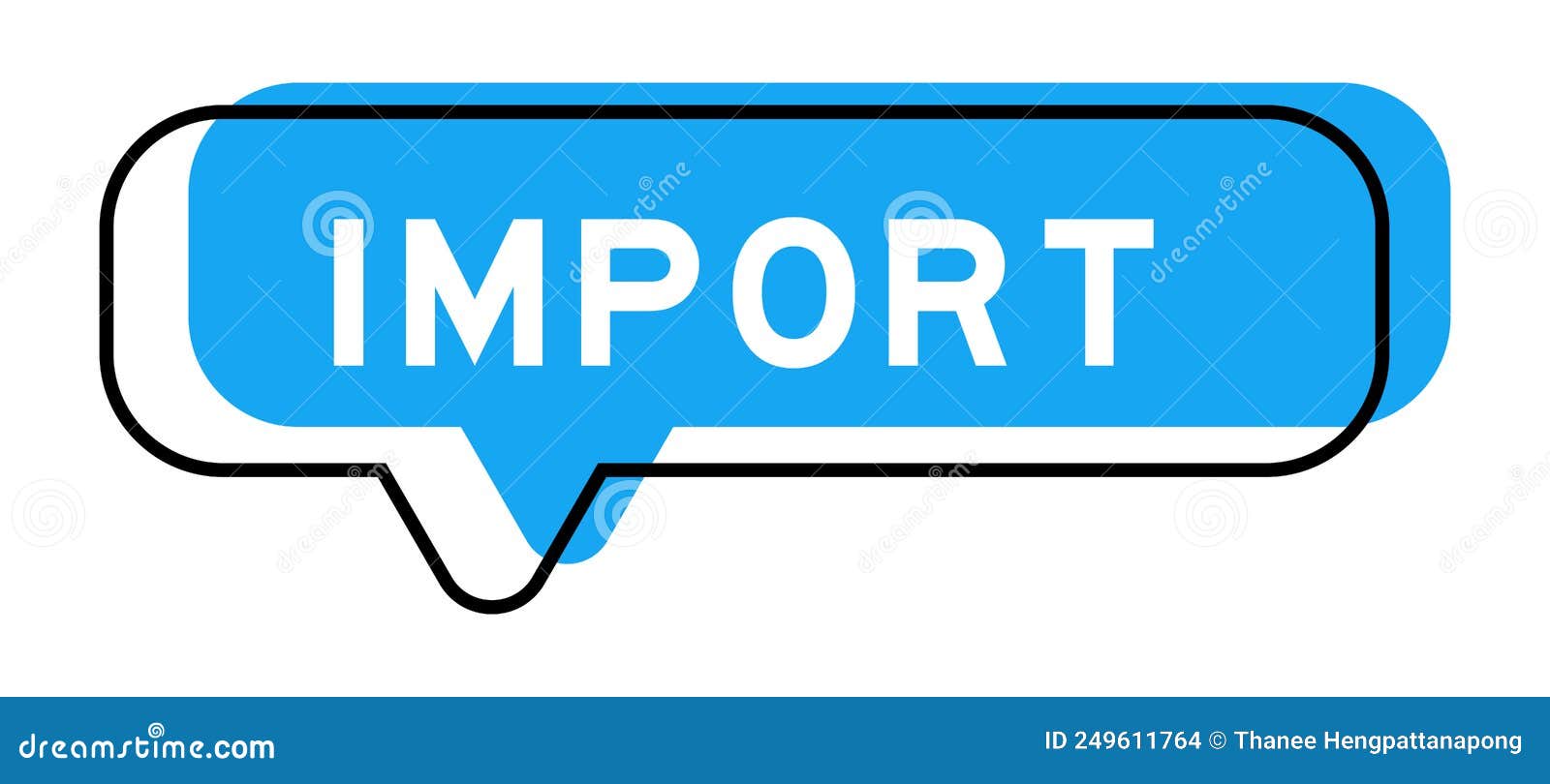 Word IMPORT. Stock Illustration | CartoonDealer.com #41132839