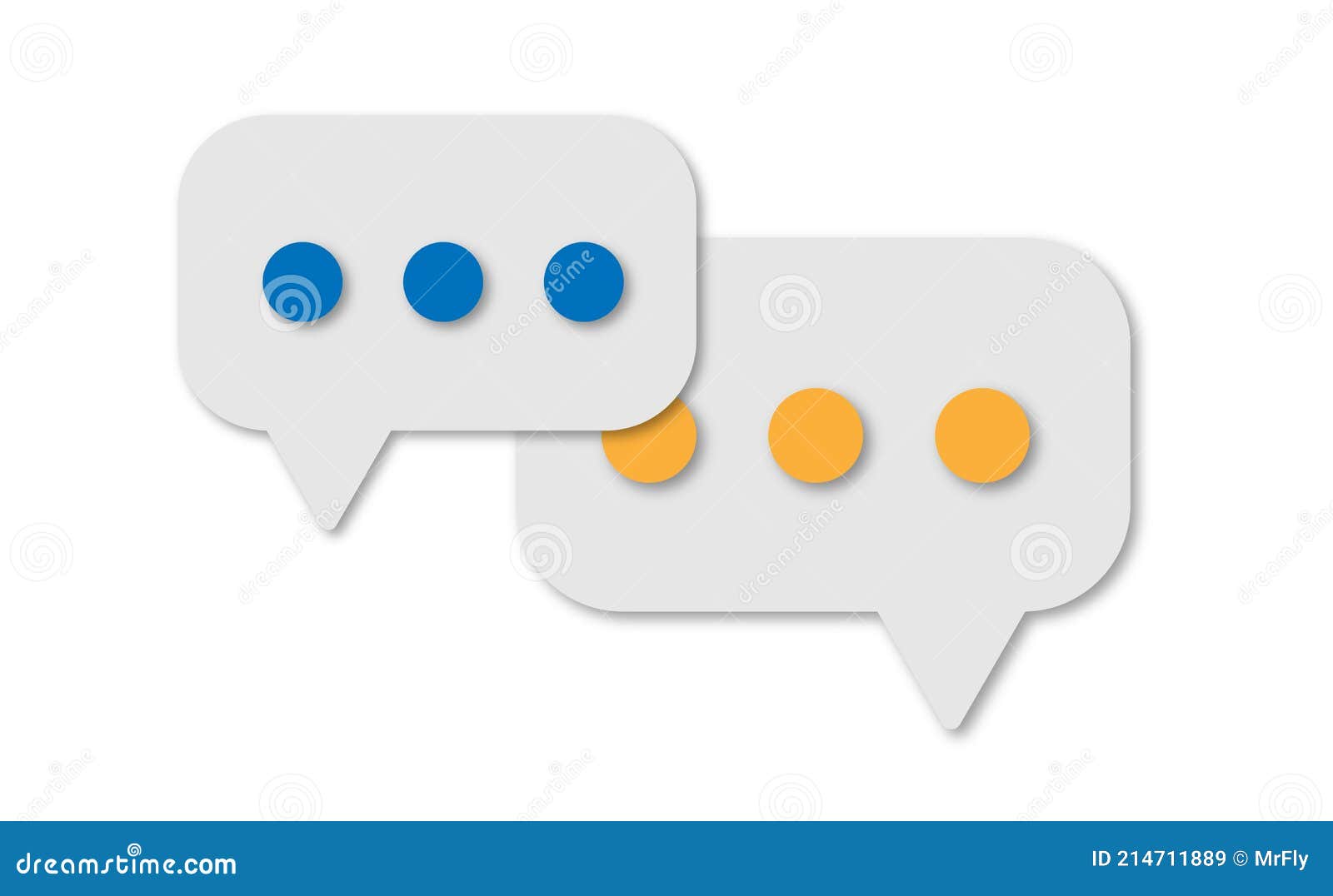 Speech Box, Colourful Web Icon Set, Vector Illustration Stock Vector ...