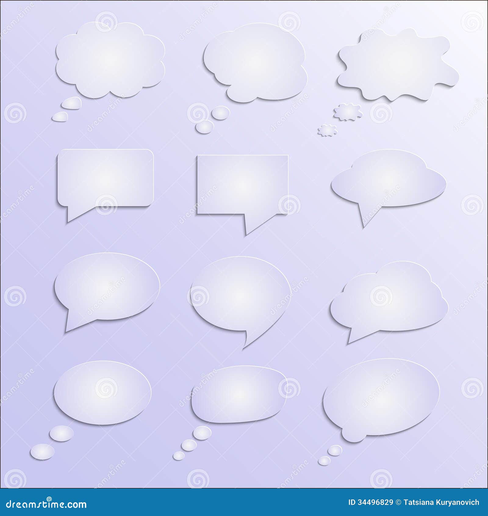 Speech Bubble, Abstract 3D Design Stock Vector - Illustration of ...