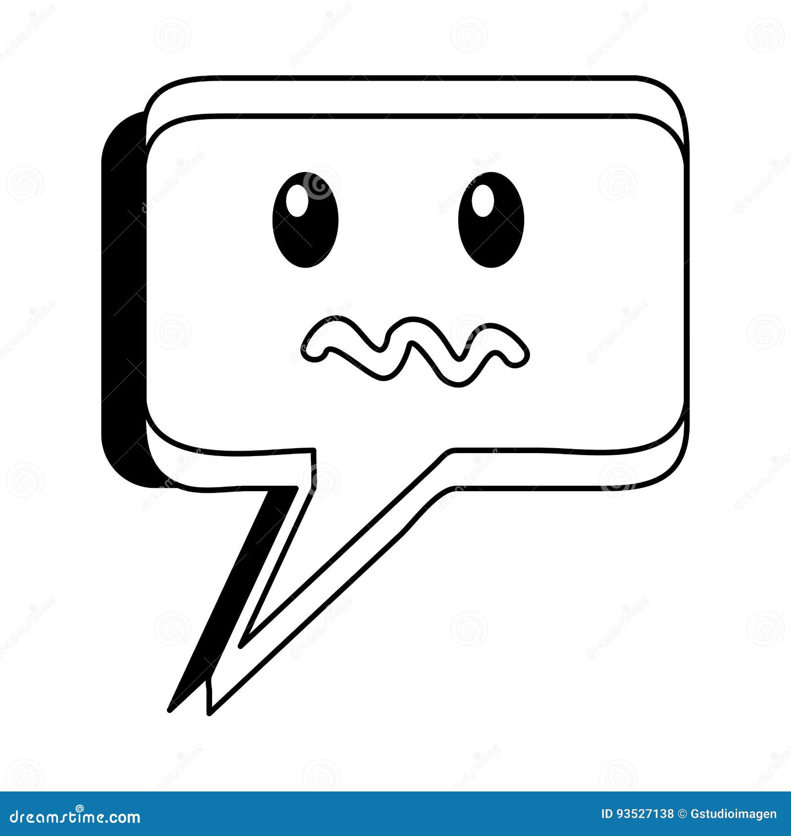 Speech Bubble Angry Comic Character Stock Vector - Illustration of mark ...