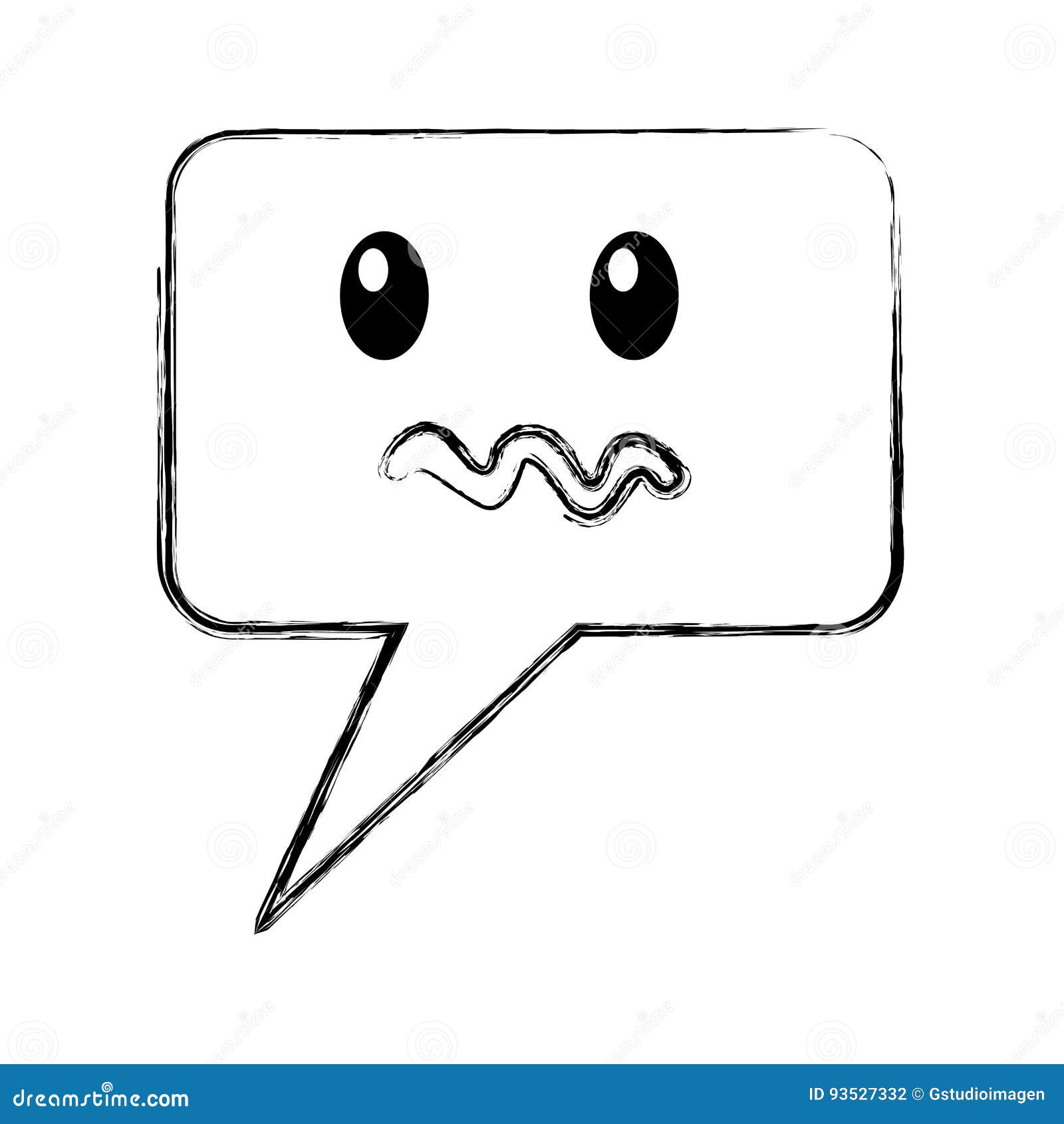 Speech Bubble Angry Comic Character Stock Vector - Illustration of ...