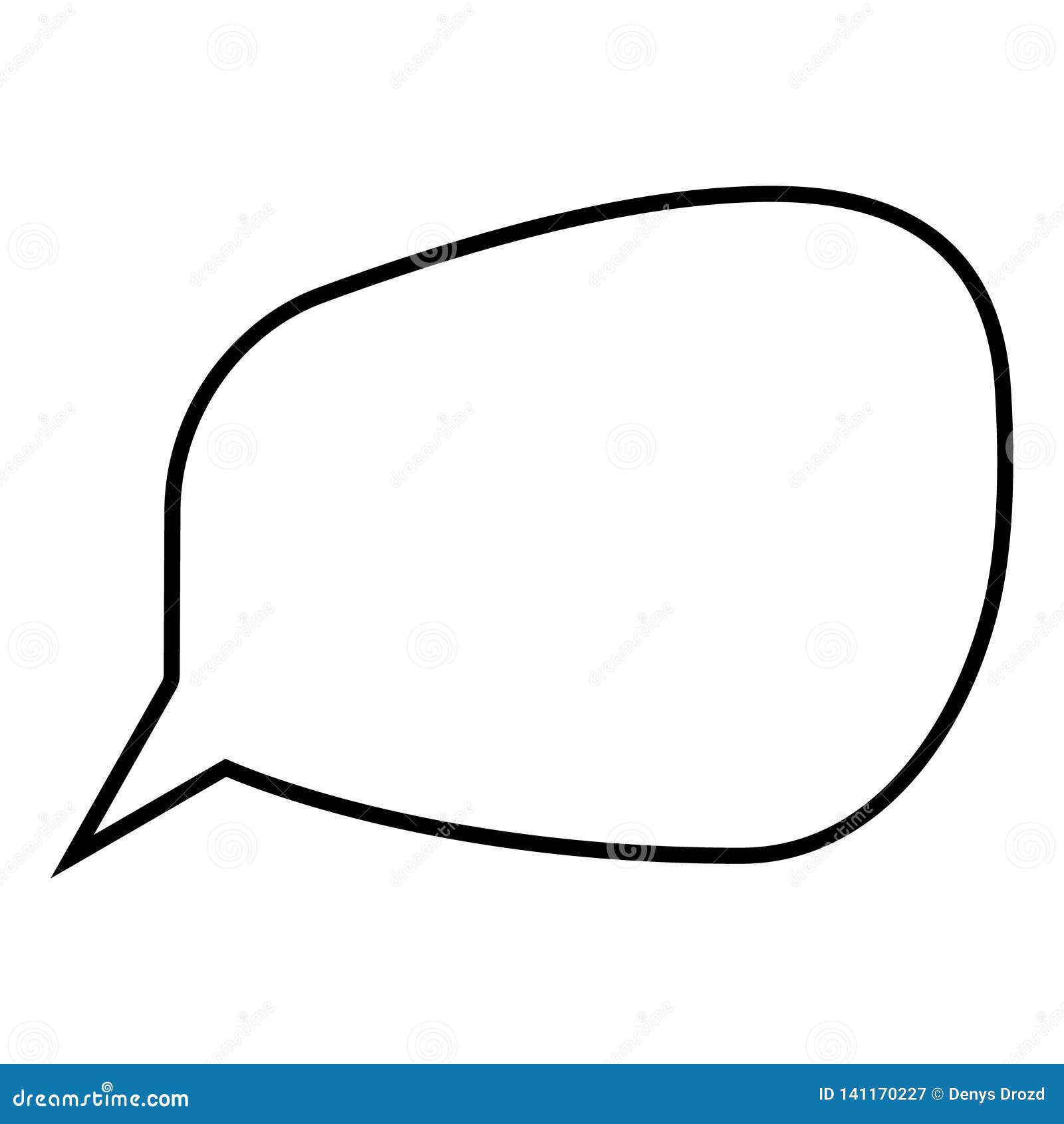 Speech Bubble, Speech Balloon, Chat Bubble Line Art Vector Icon for ...