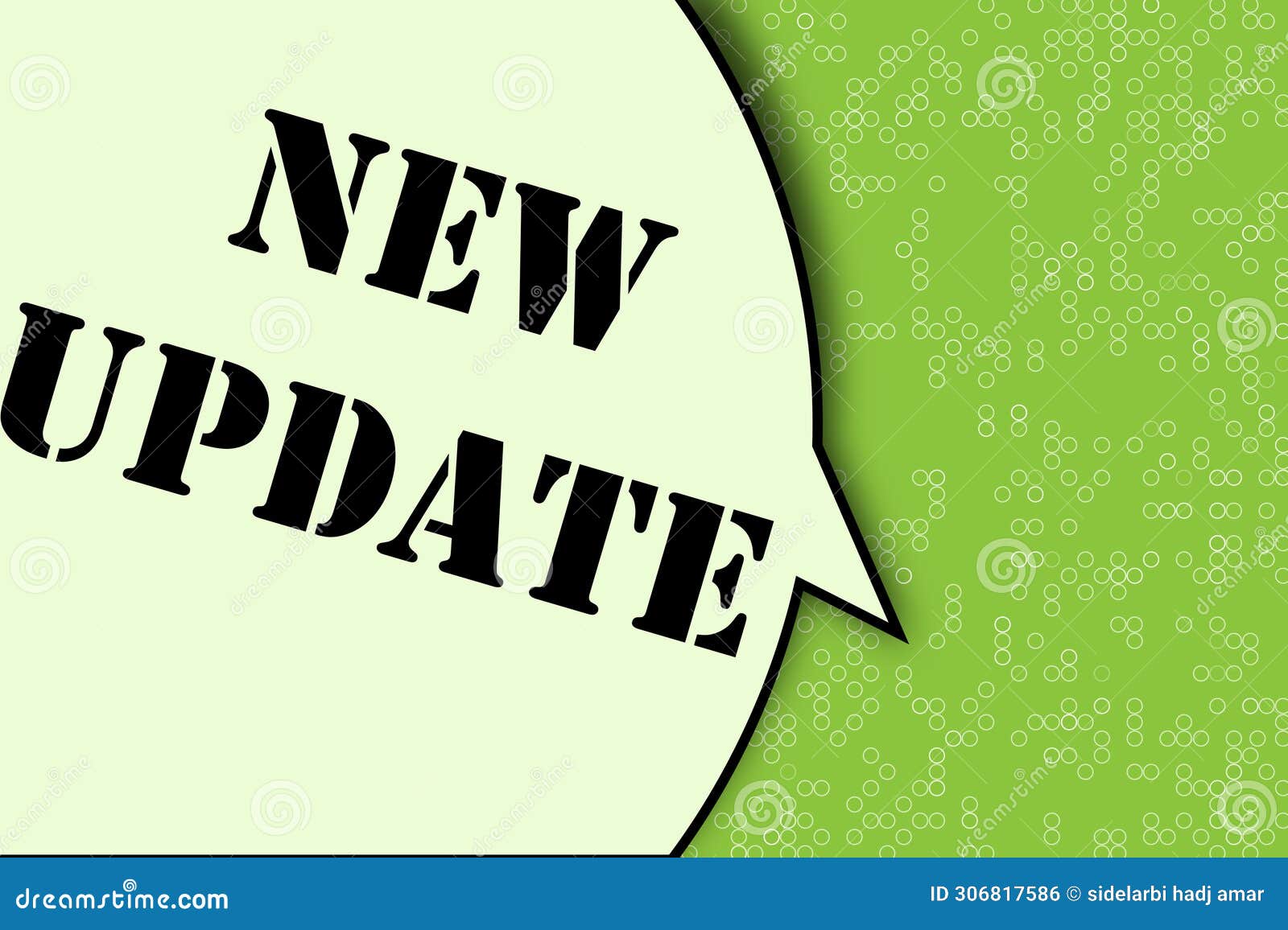 Speech Bubble Banner with New Update Text Stock Illustration ...