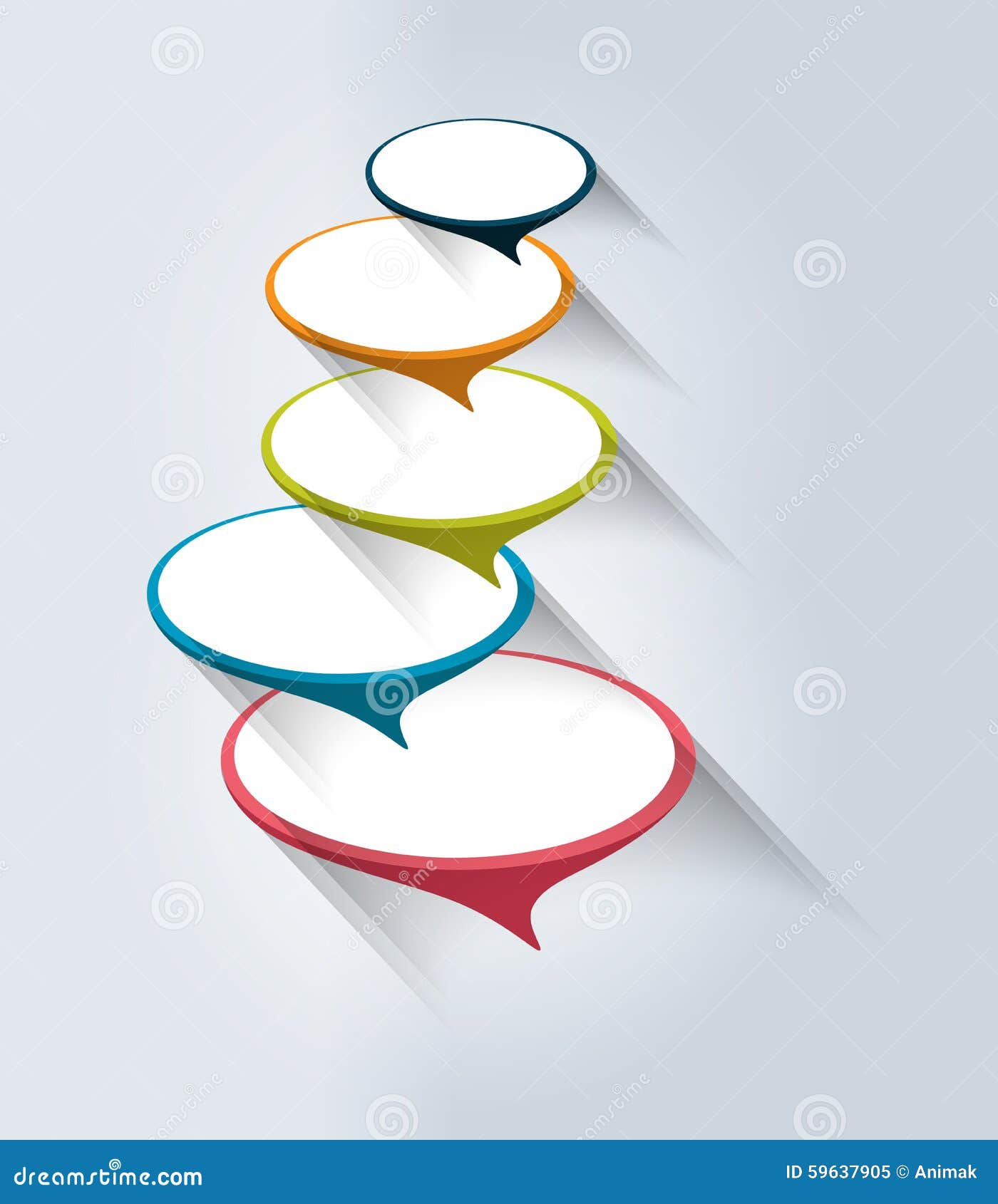Speech Bubble Banner, Template. Business Color Vector Stock Vector ...