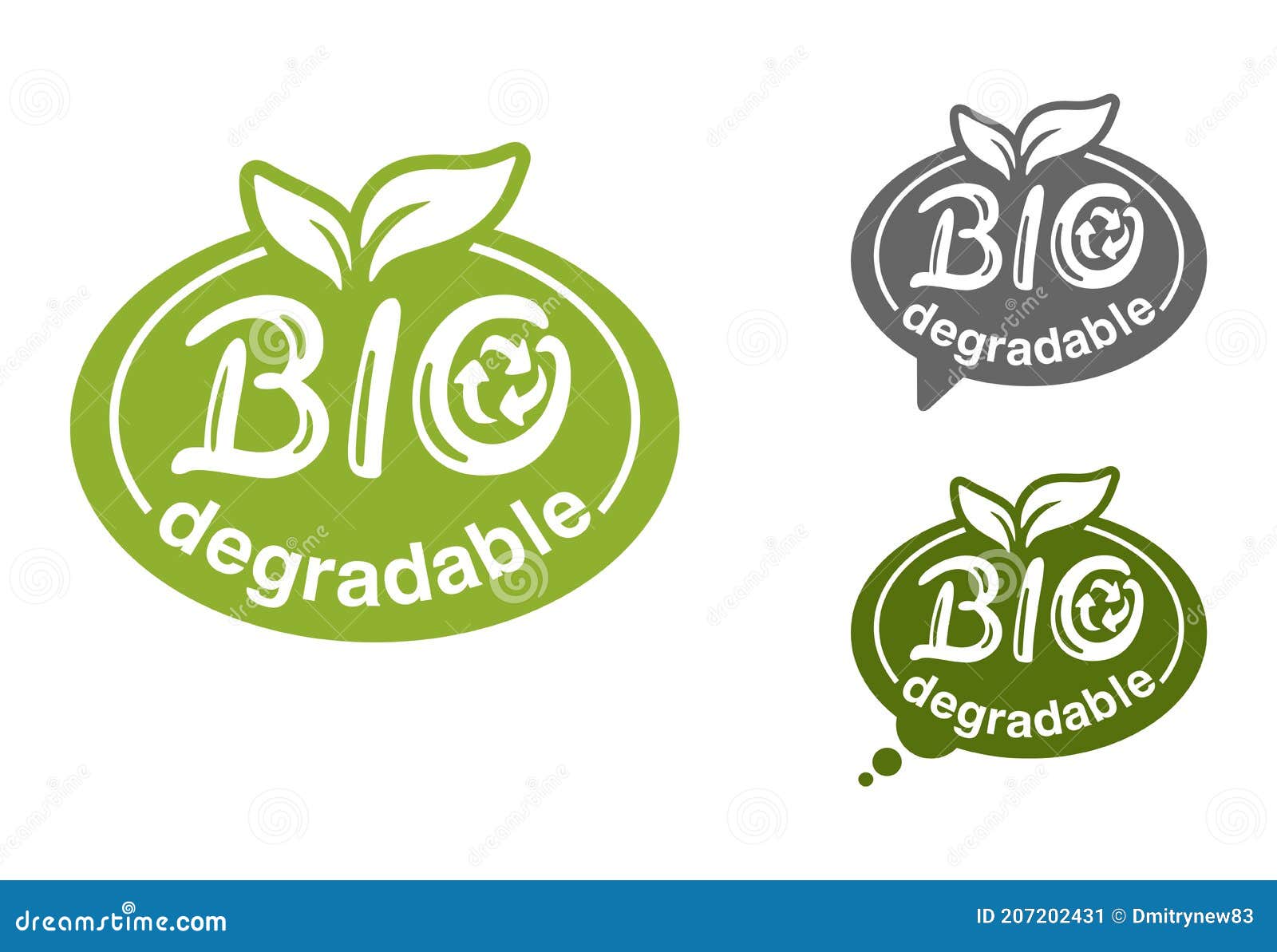 Speech Bubble - Biodegradable Compostable Material Stock Vector ...