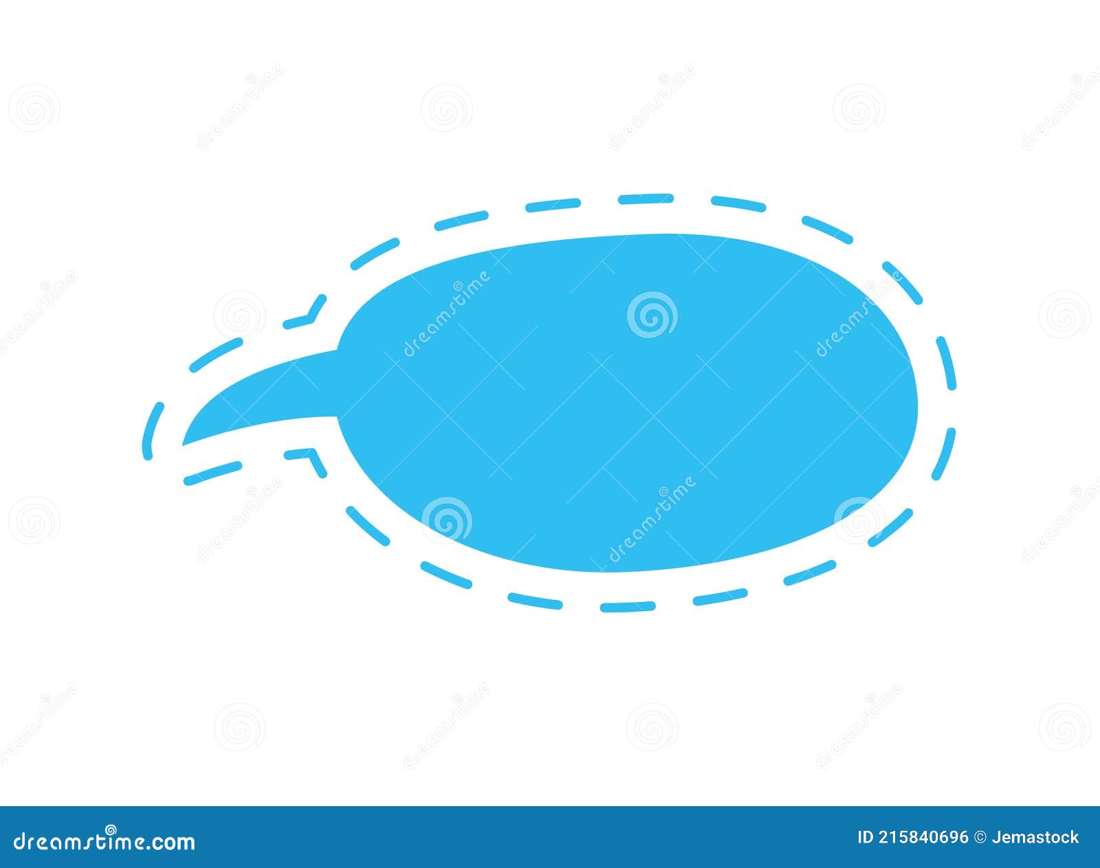 Speech bubble blue stock vector. Illustration of patch - 215840696