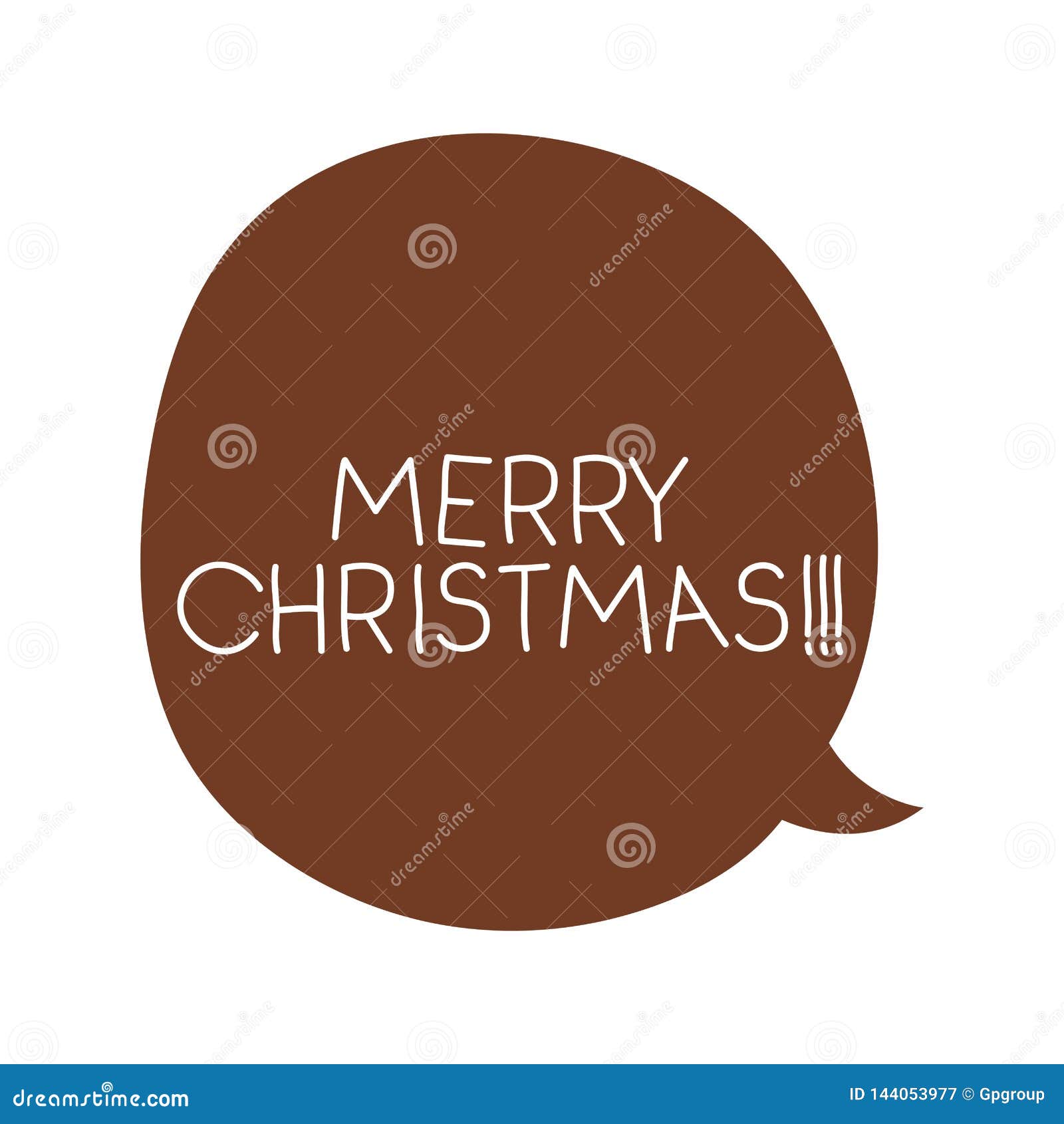 Speech Bubble with Christmas Message Icon Stock Vector - Illustration ...