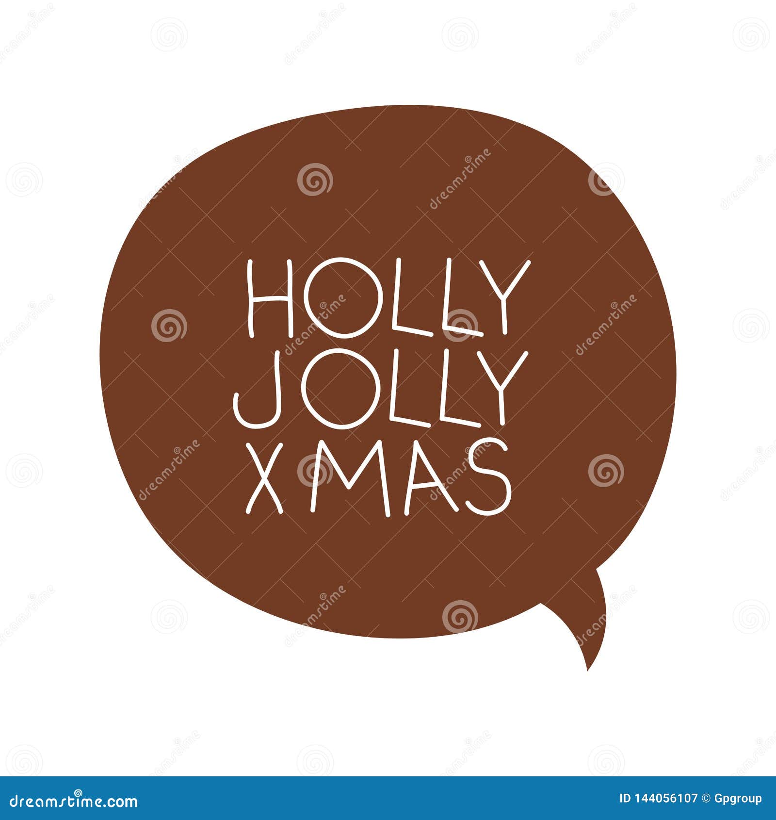 Speech Bubble with Christmas Message Icon Stock Vector - Illustration ...