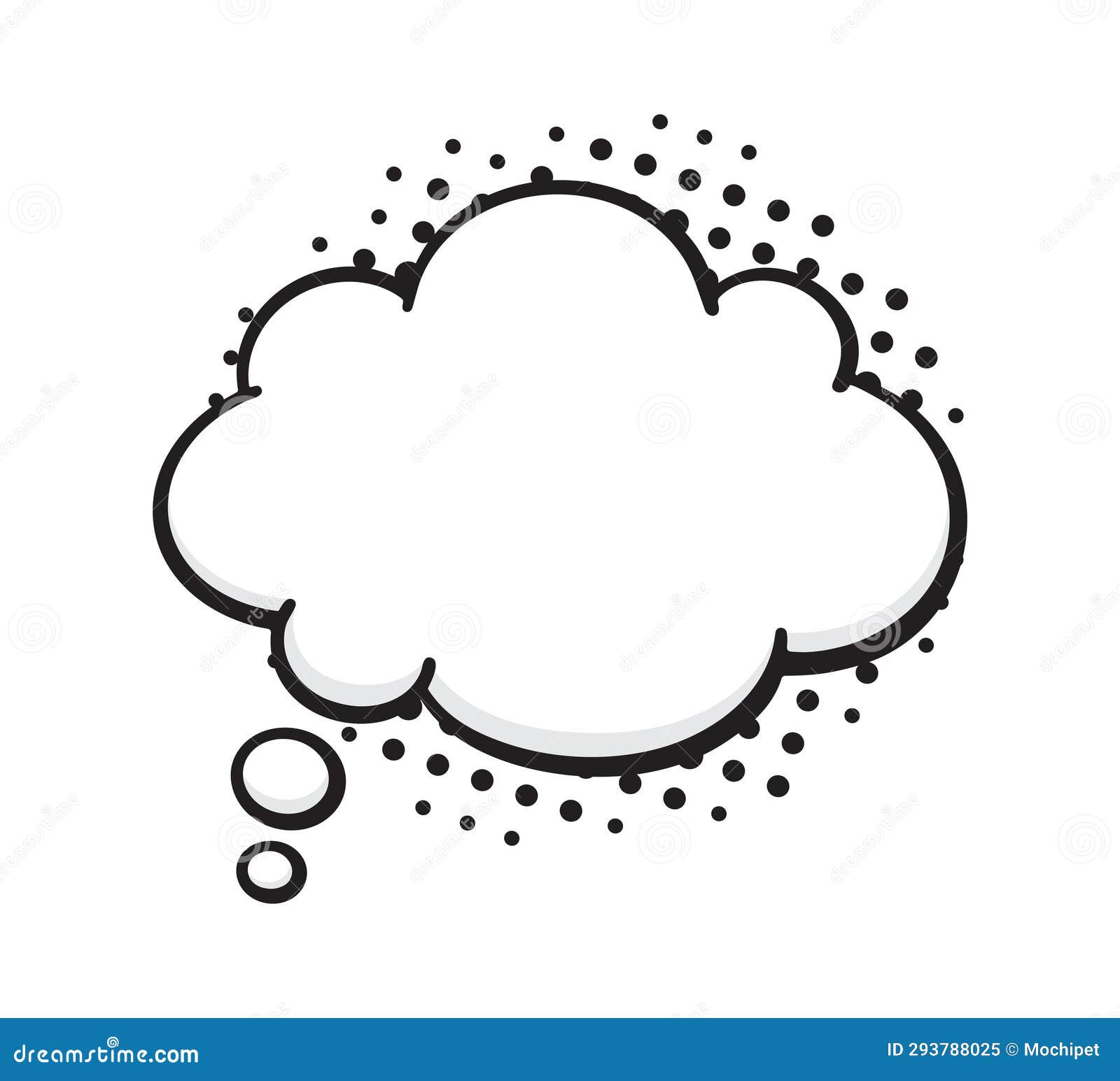 Comic Dialog Empty Balloon Outline Vector Illustration | CartoonDealer ...