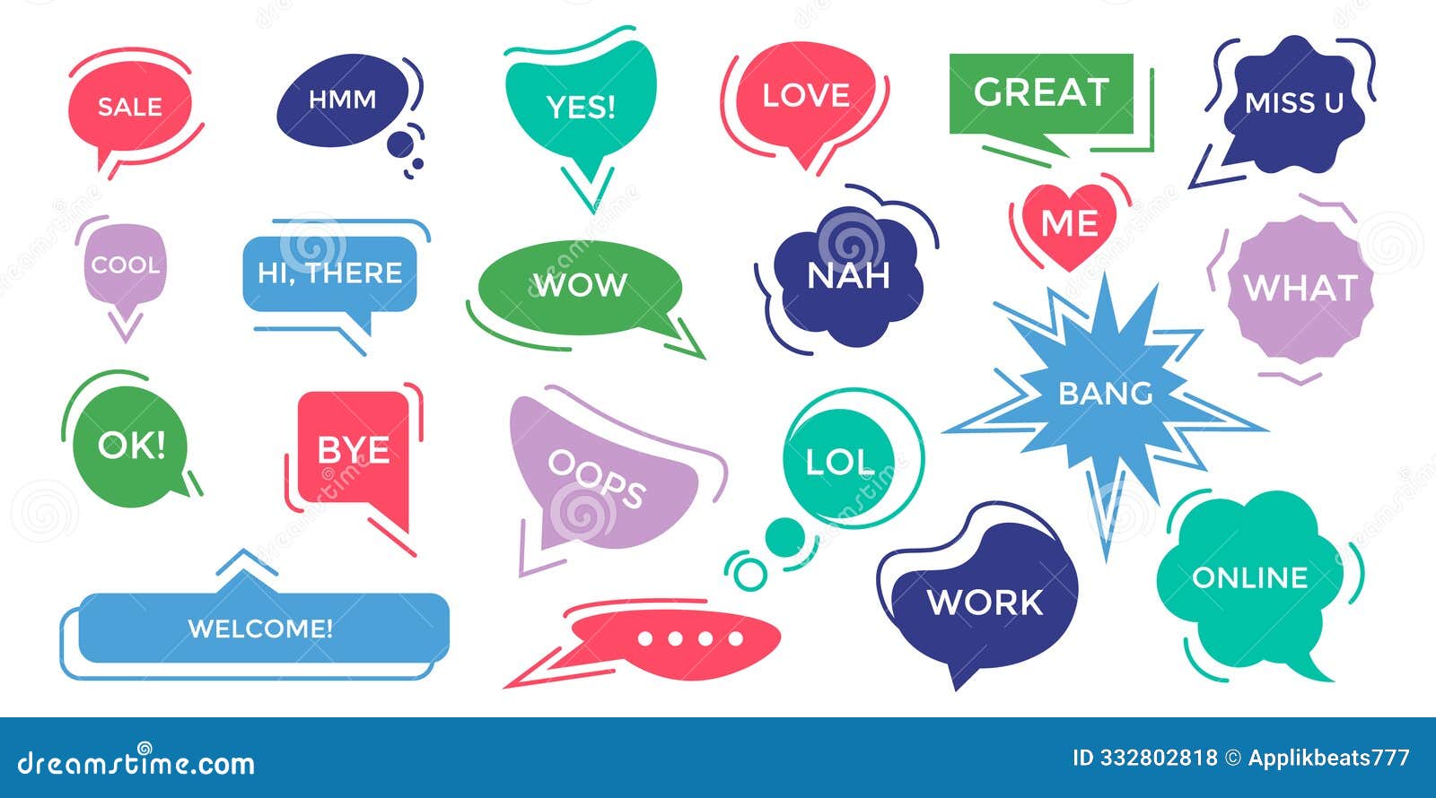 Cartoon Message Text Box Mail Notification Inbox Icon 3d Render Stock ...