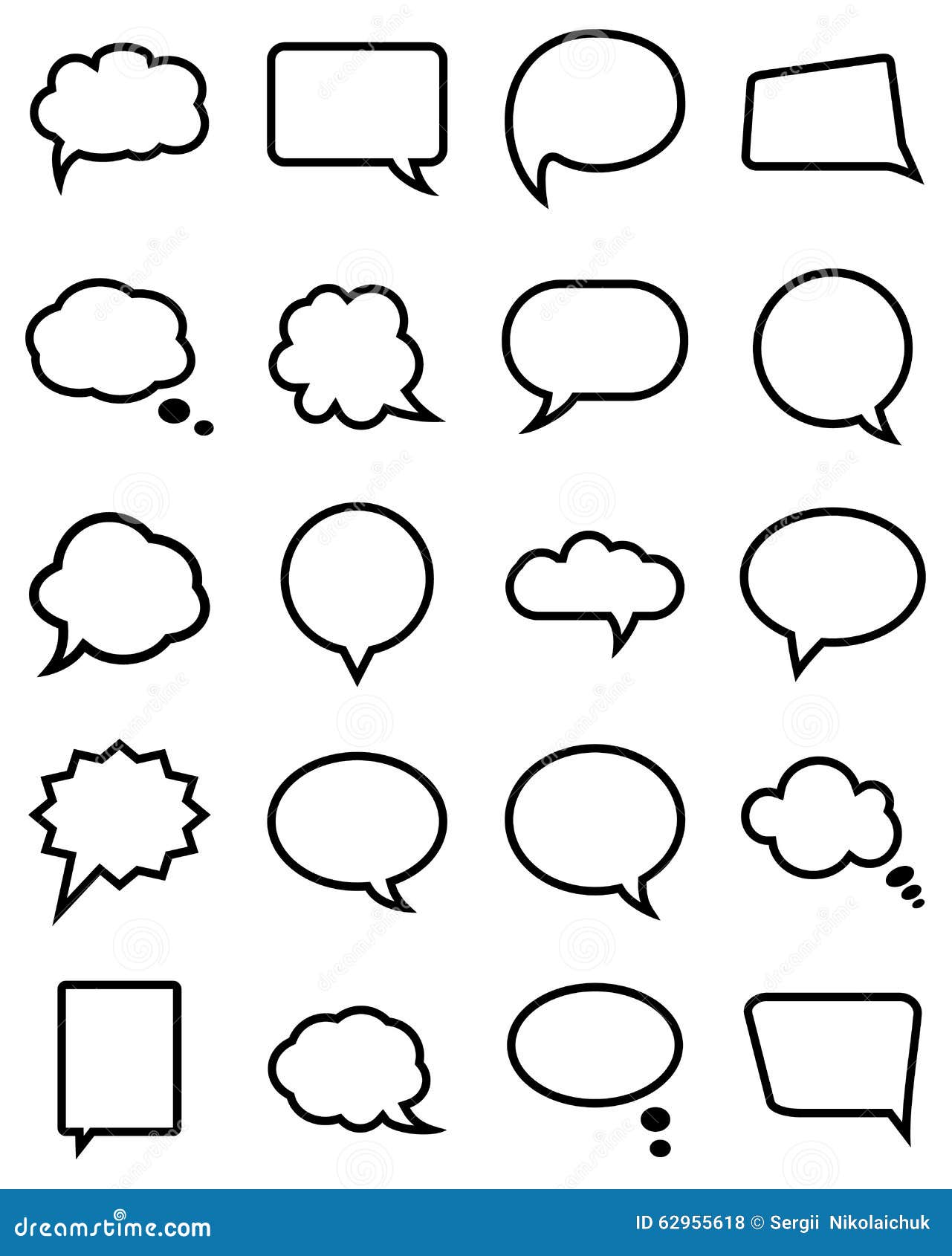 Speech Bubble Collection. Vector Illustration | CartoonDealer.com #62955618