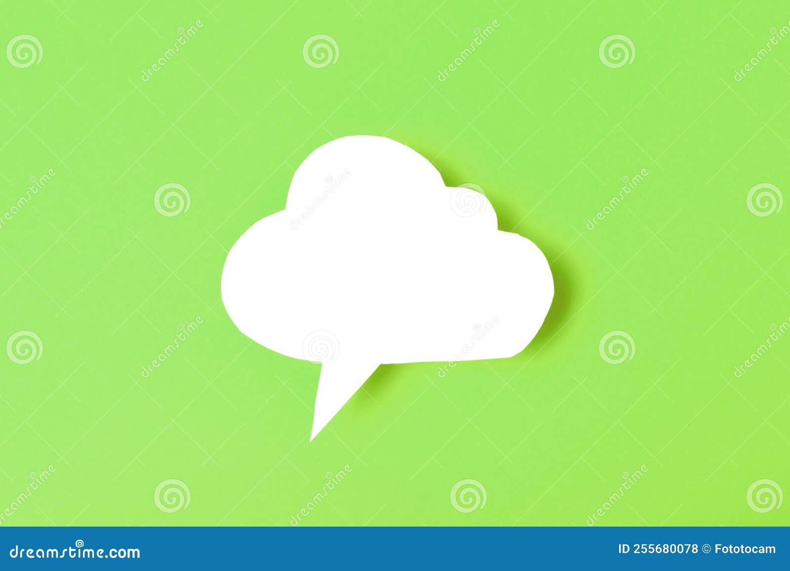 Speech Bubble on Color Background Text Palce- Image Stock Photo - Image ...