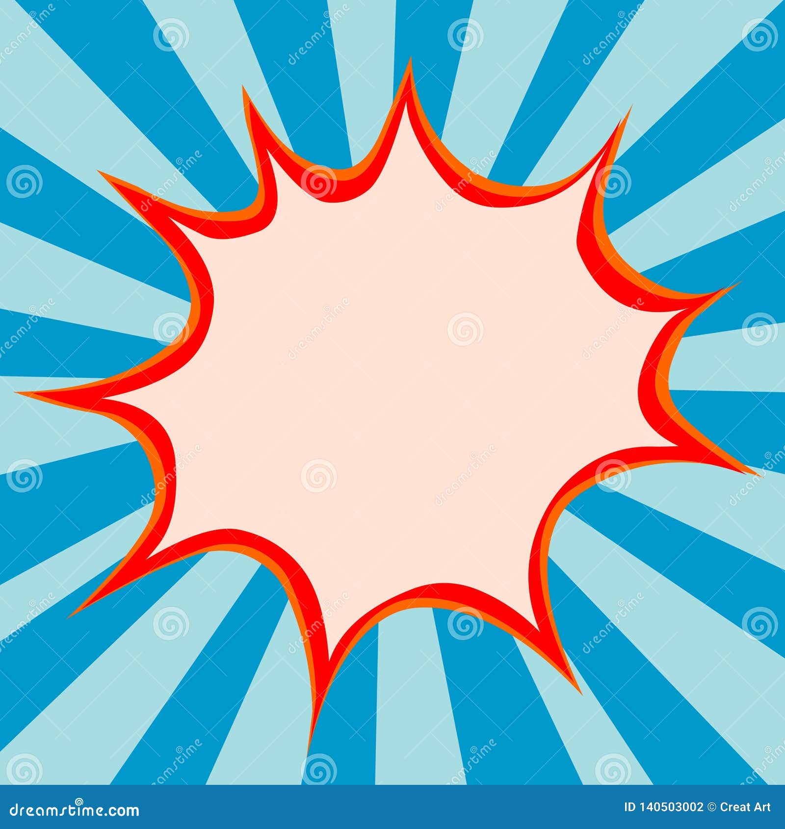 Speech Bubble Comic Vector,Burst Vector Stock Vector - Illustration of ...