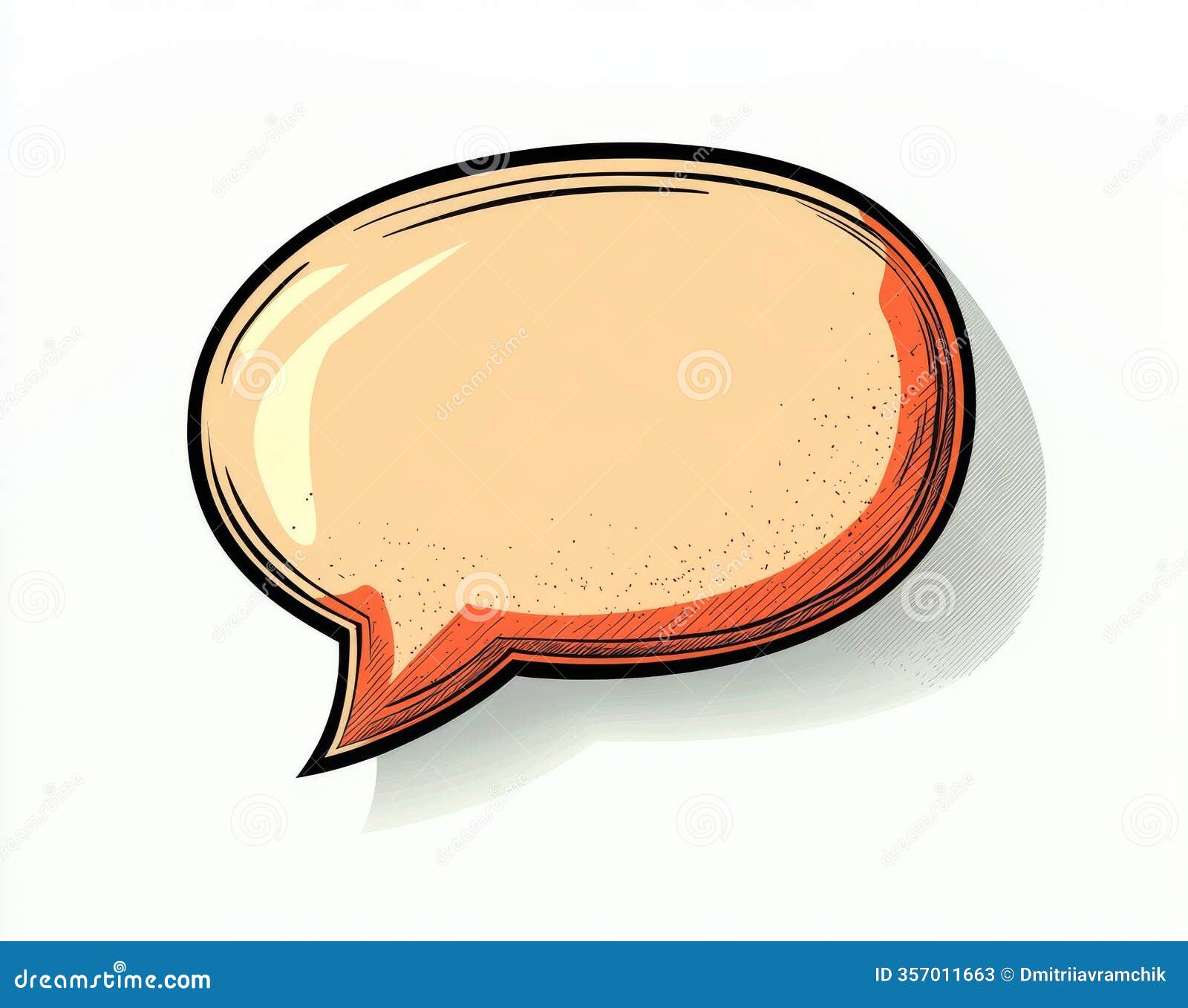 Speech Bubble For Comics, Black Outline, Transparent Background ...