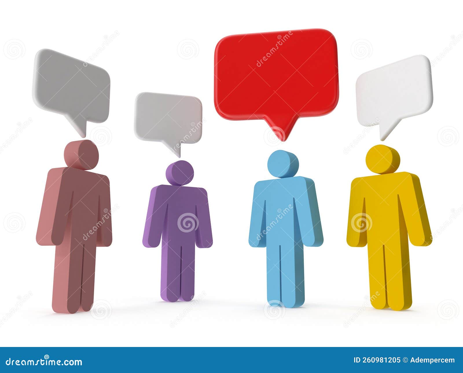 Speech Bubble Communication Concept Stock Illustration - Illustration ...