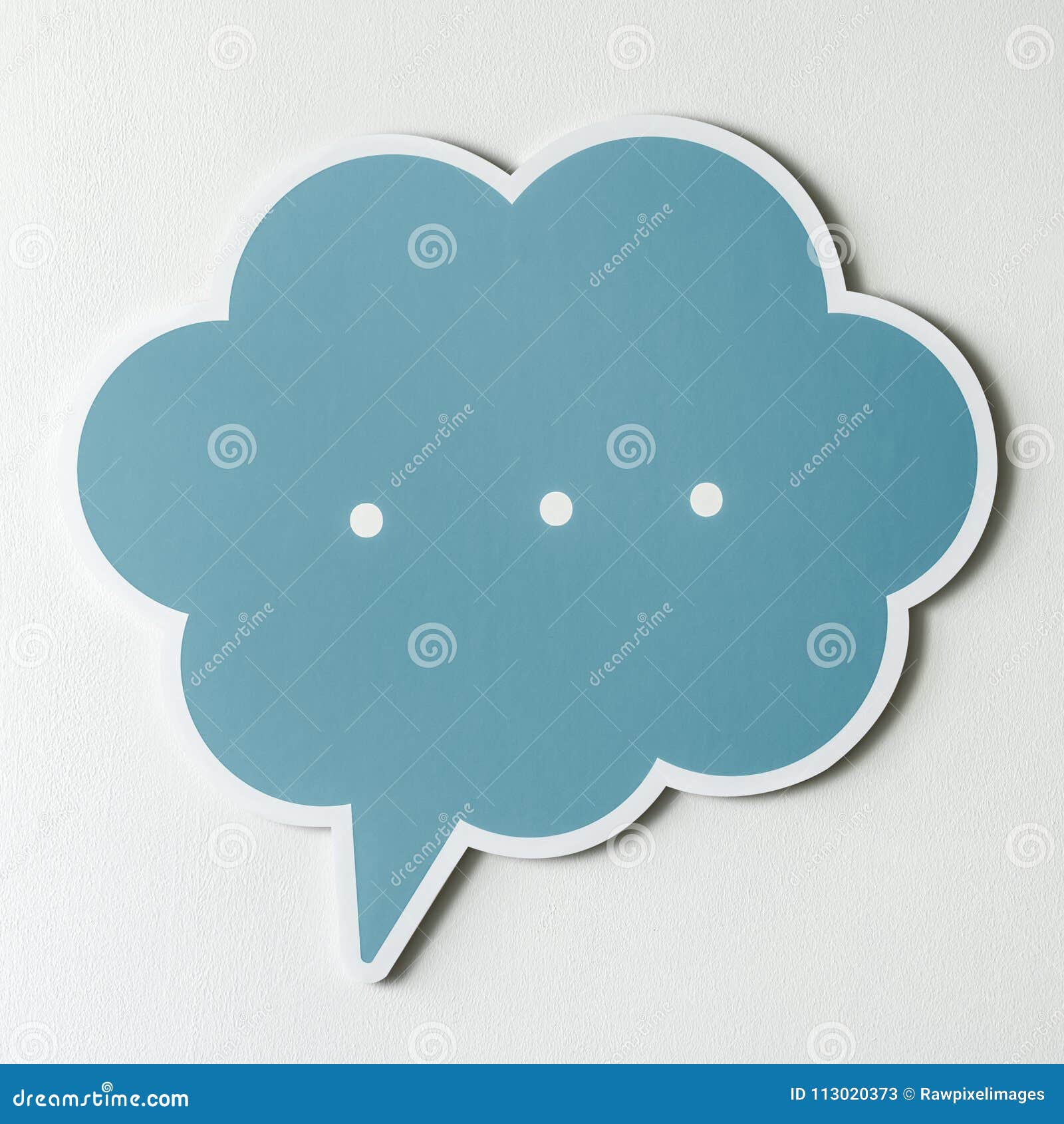 Speech Bubble Communication Cut Out Icon Design Stock Illustration ...