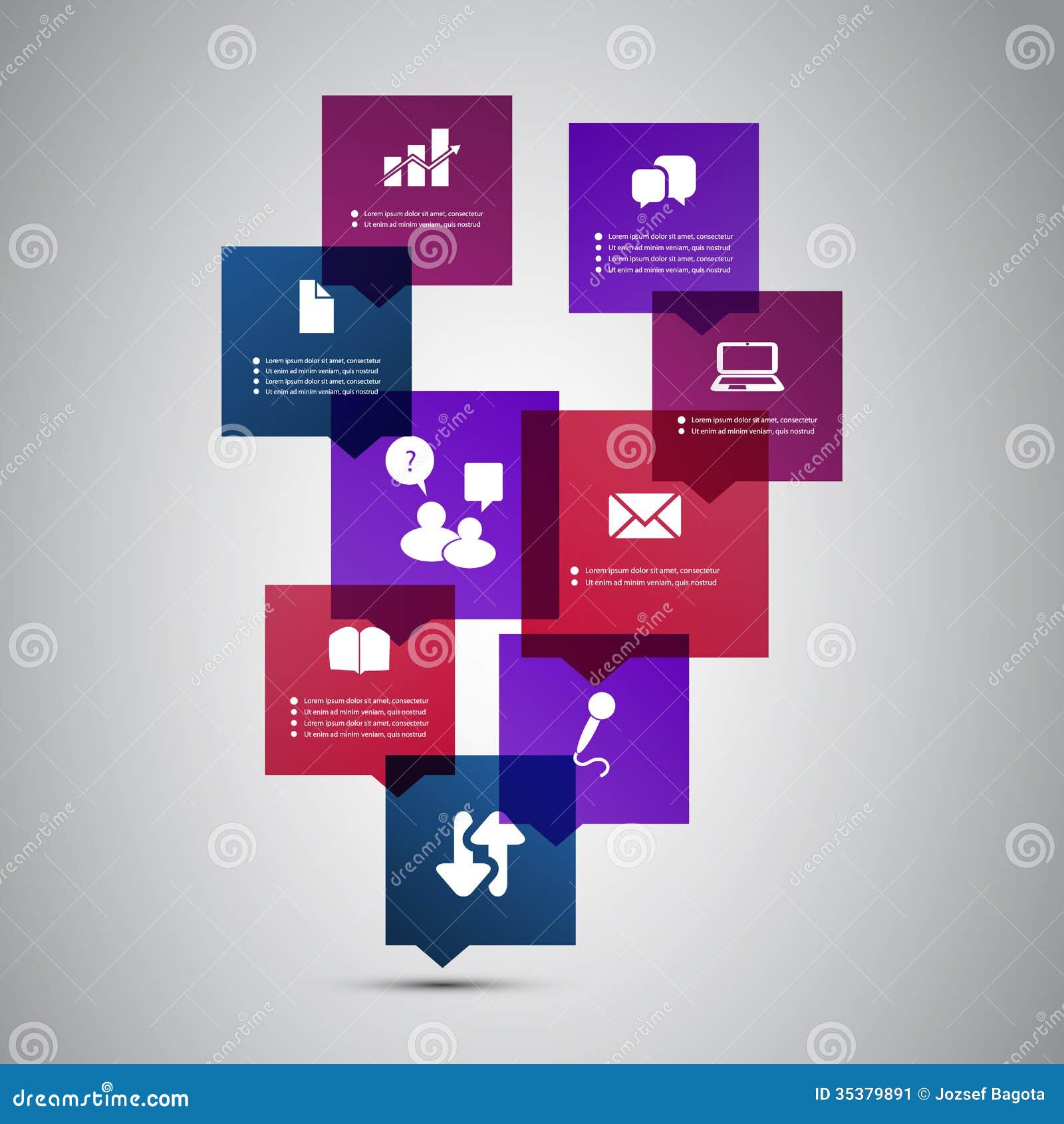 Speech Bubble Concept stock vector. Illustration of futuristic - 35379891