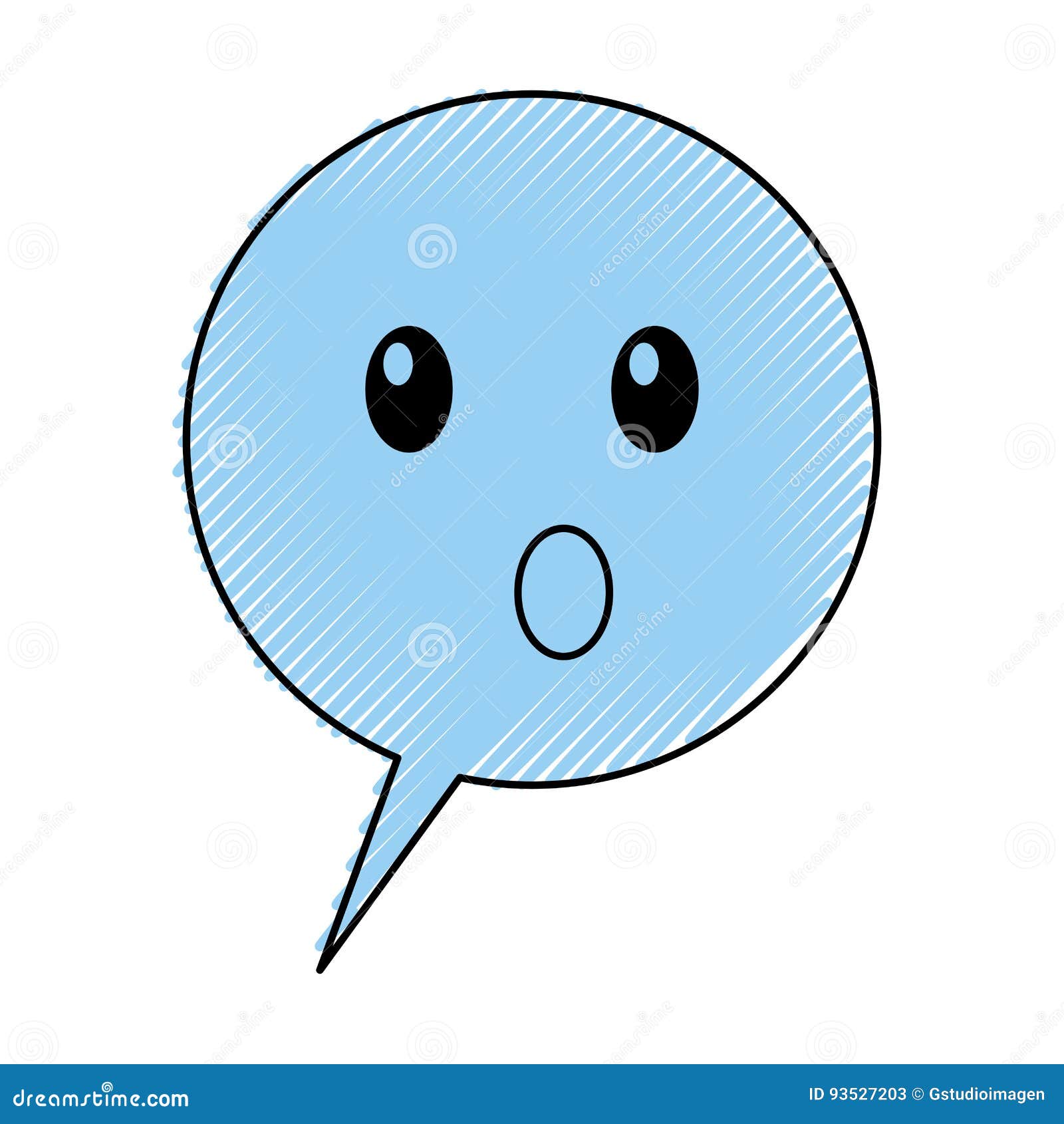Speech Bubble Confused Comic Character Stock Vector - Illustration of ...
