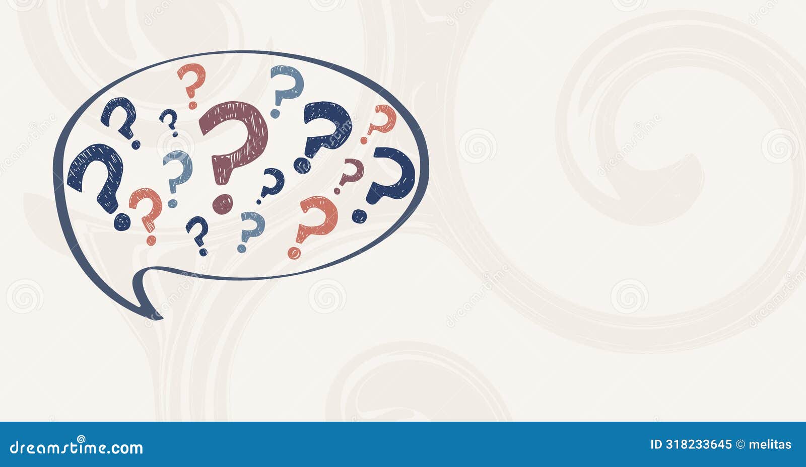 Speech Bubble Containing Symbols and Signs of a Group of Hand-drawn ...