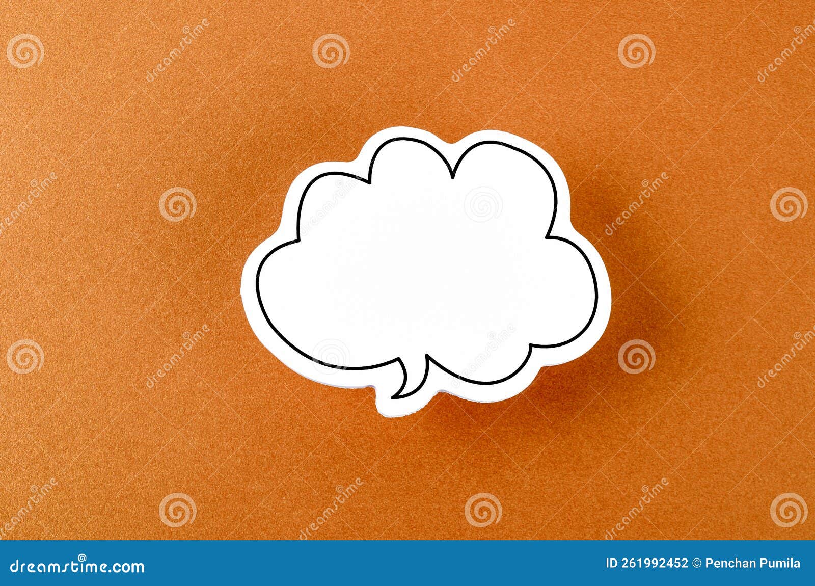 The Speech Bubble with Copy Space Communication Talking Speaking ...