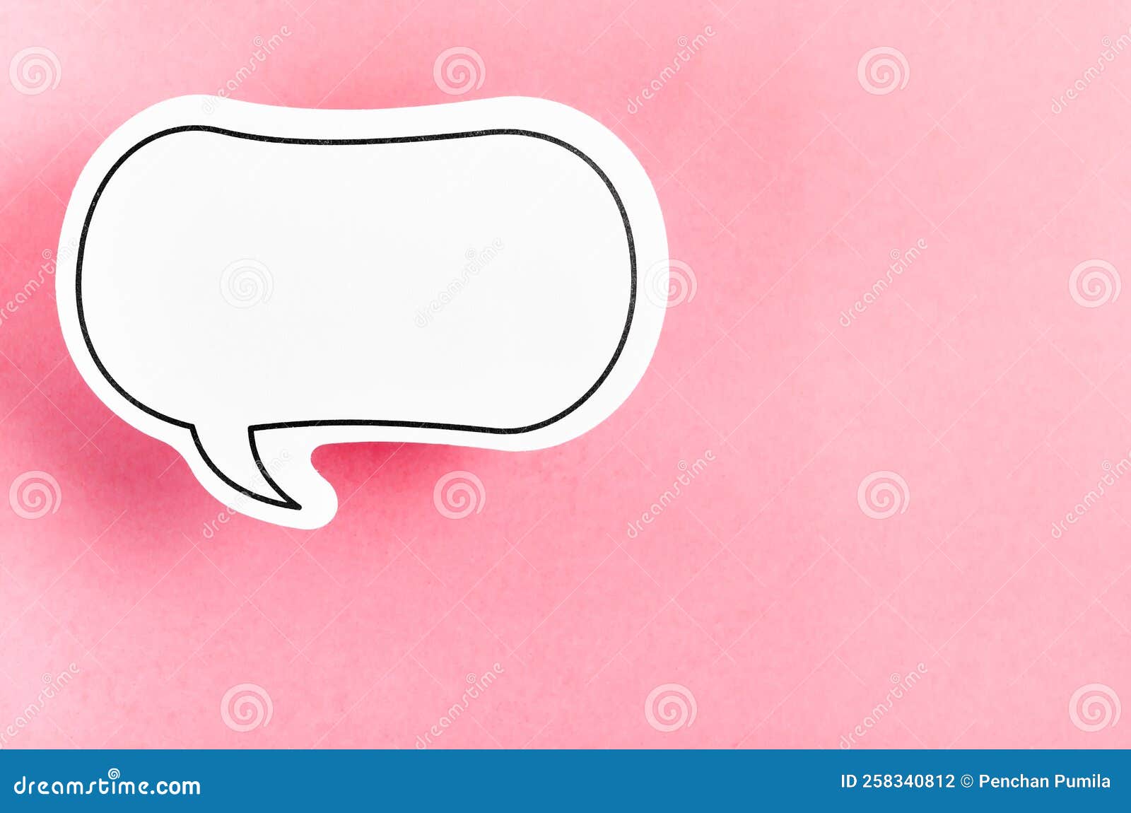 The Speech Bubble with Copy Space Communication Talking Speaking ...