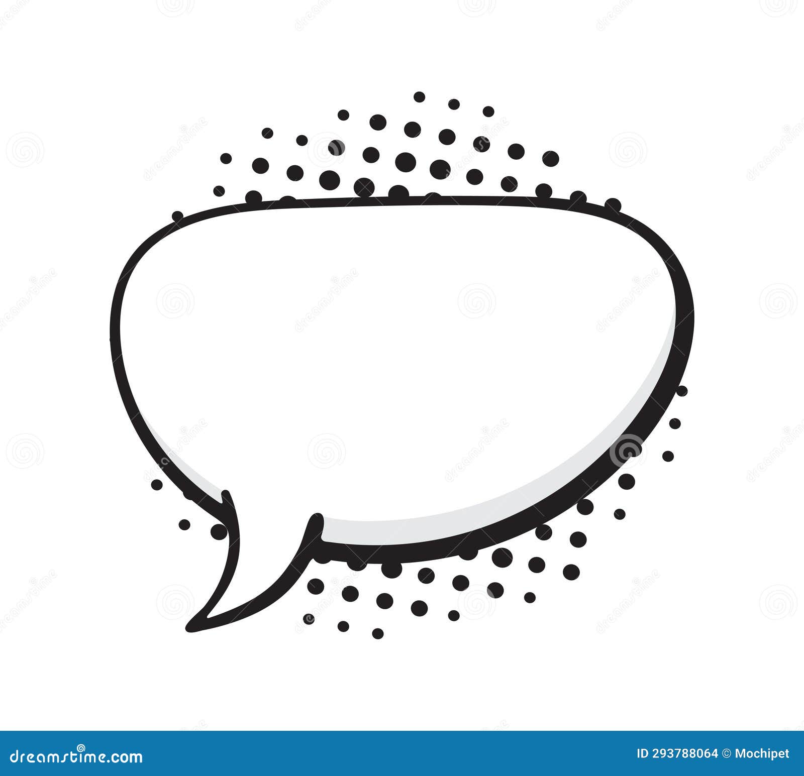 Comic Dialog Empty Balloon Outline Vector Illustration | CartoonDealer ...