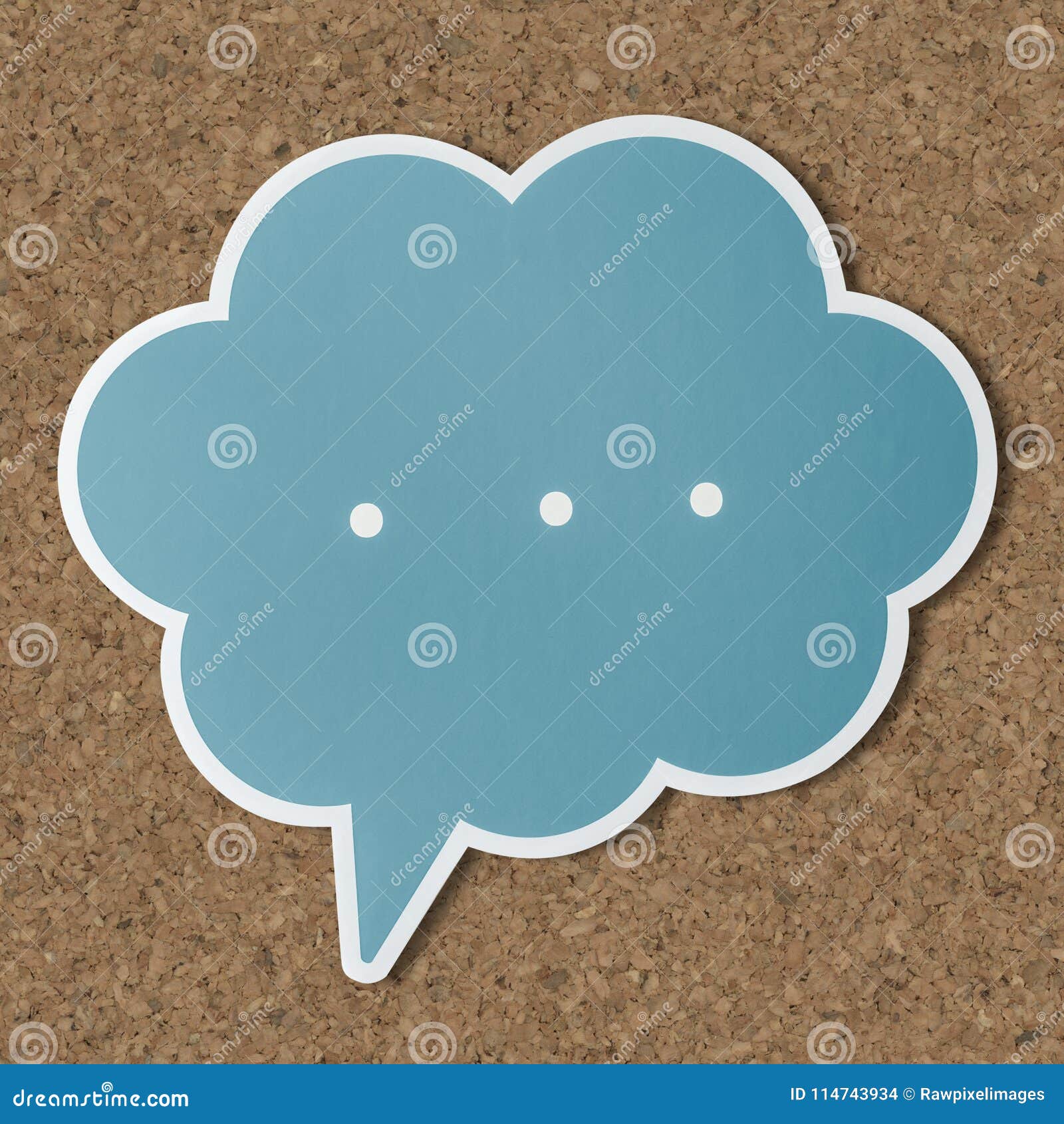 Speech bubble cut out icon stock photo. Image of online - 114743934