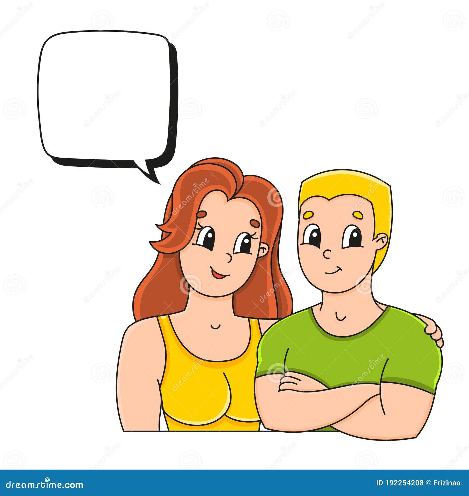 Speech Bubble of Different Shape. with a Cute Cartoon Character. Hand ...