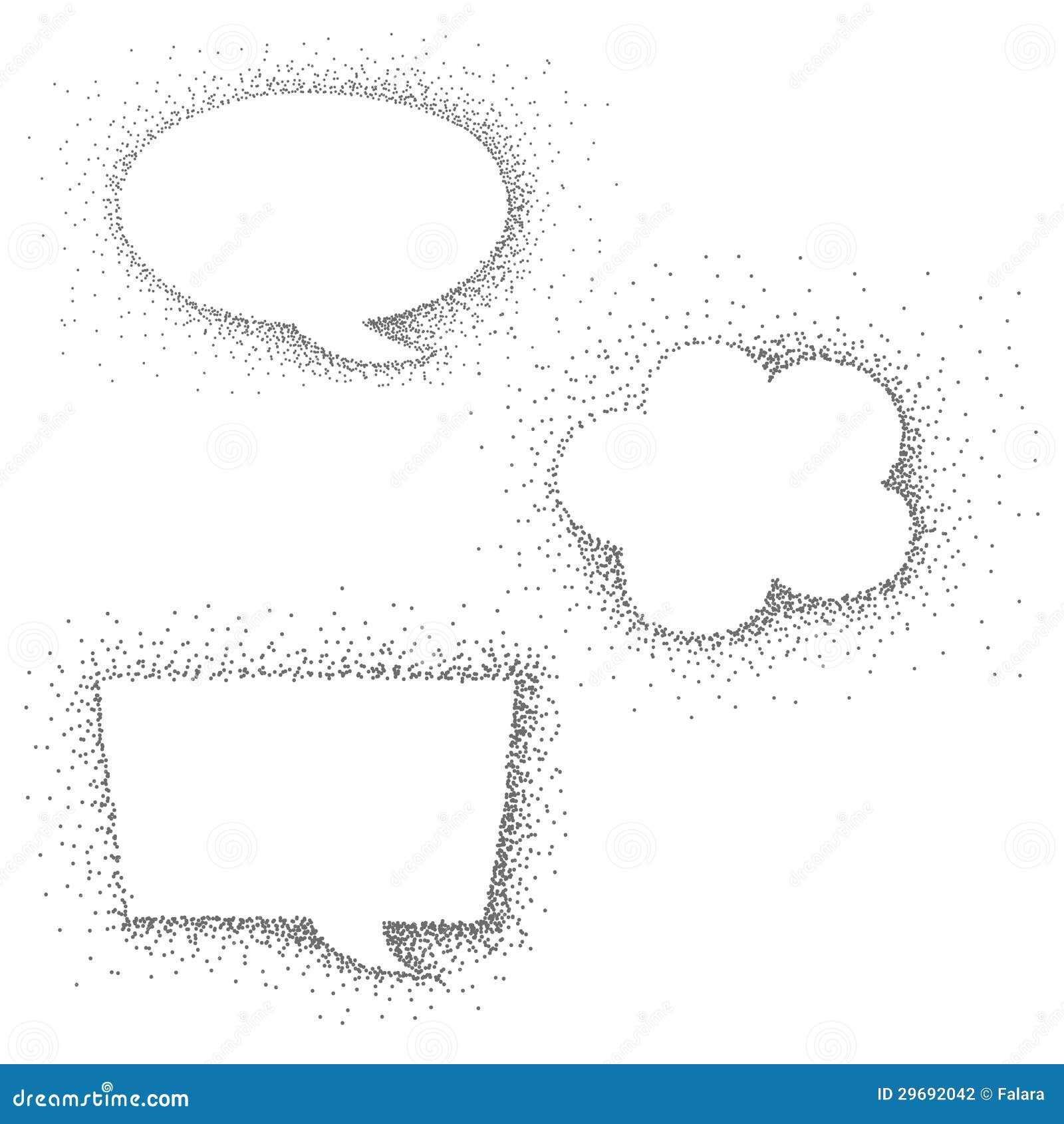 Speech bubble dot paint stock vector. Illustration of speech - 29692042